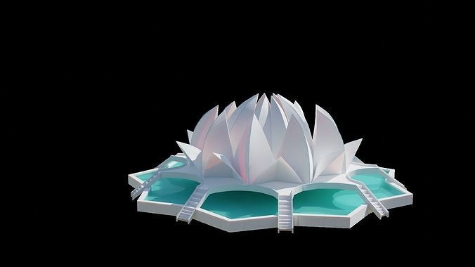 Lotus Temple 3D Model 3D model | CGTrader
