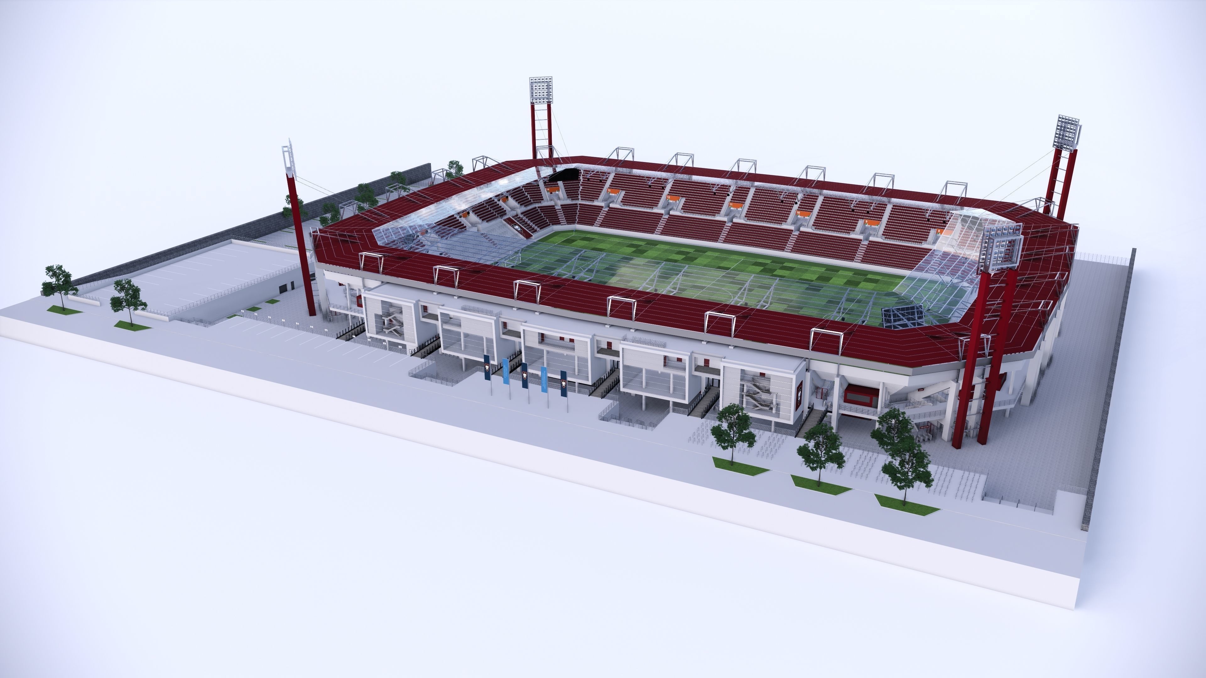 Stadium Sketchup Enscape 3D model | CGTrader