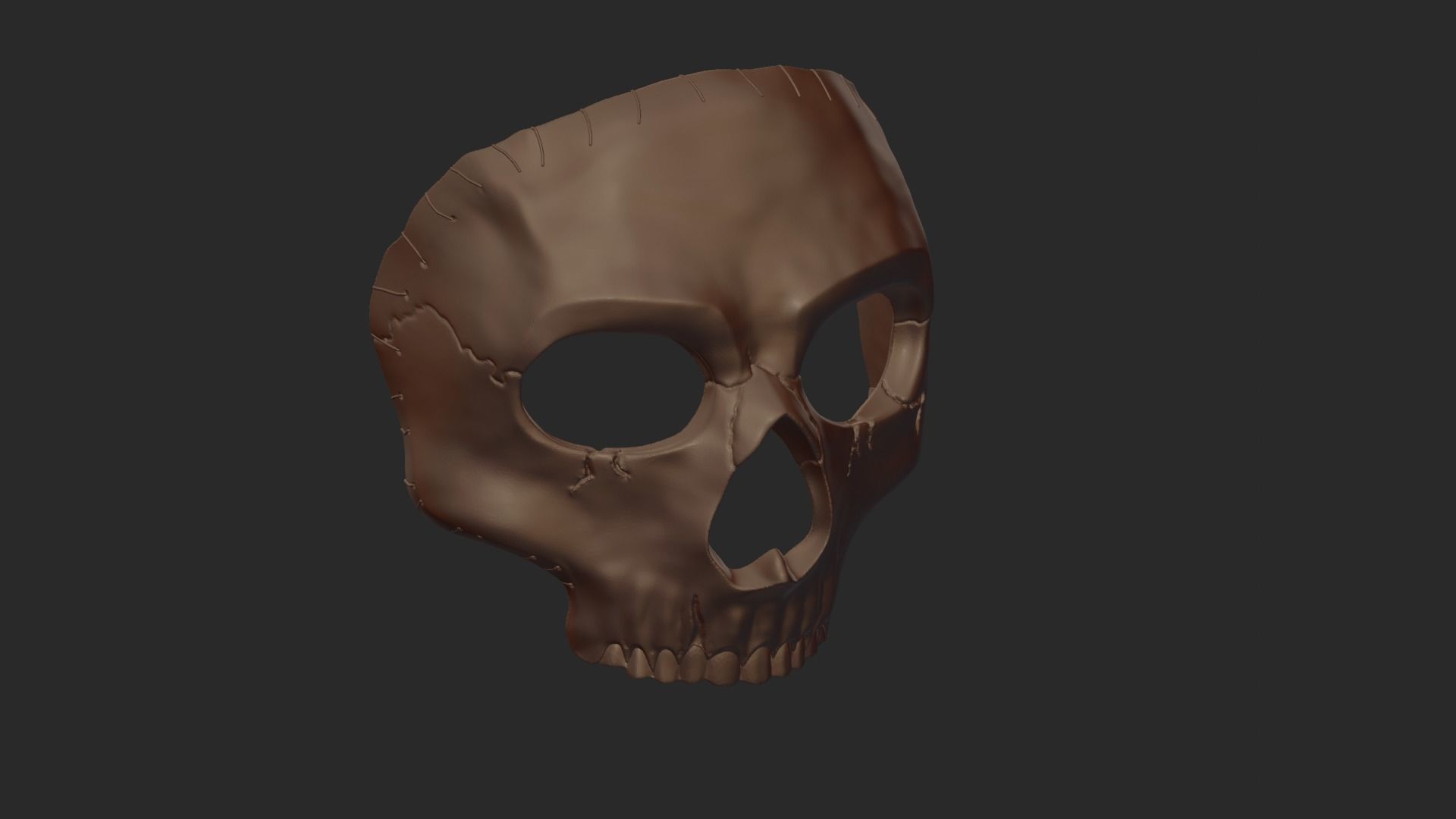 NEW PRINTABLE COD GHOST MASK STL 3D model 3D printable | CGTrader