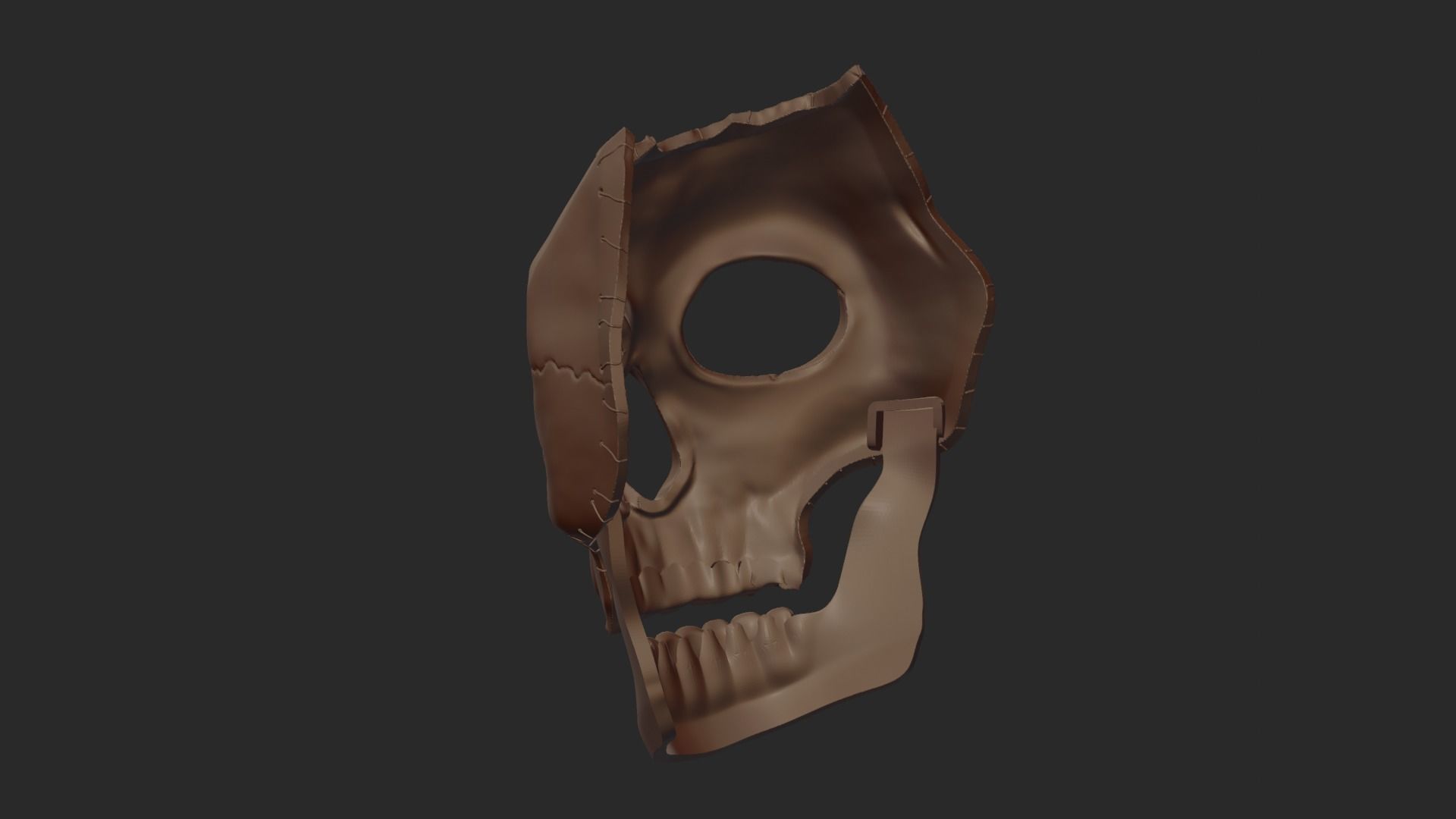 NEW PRINTABLE COD GHOST MASK STL 3D model 3D printable | CGTrader