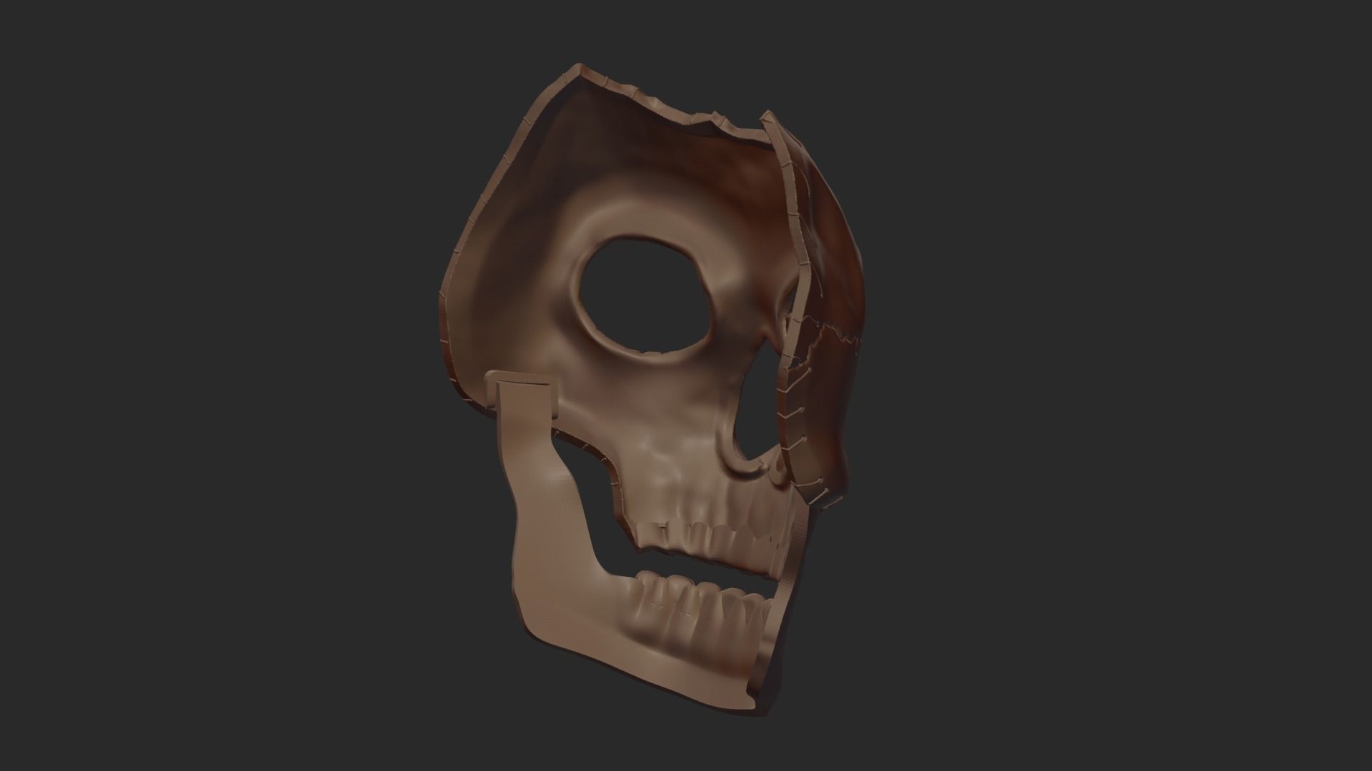 NEW PRINTABLE COD GHOST MASK STL 3D model 3D printable | CGTrader