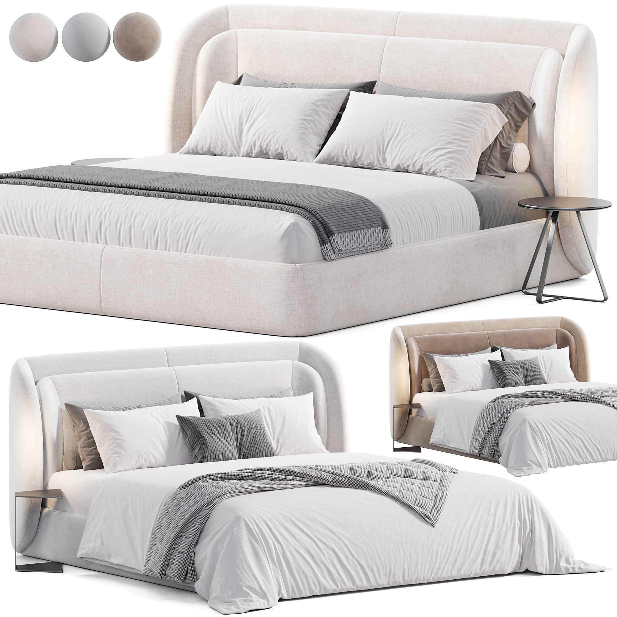 Nora bed by Ana Roque 3D model | CGTrader