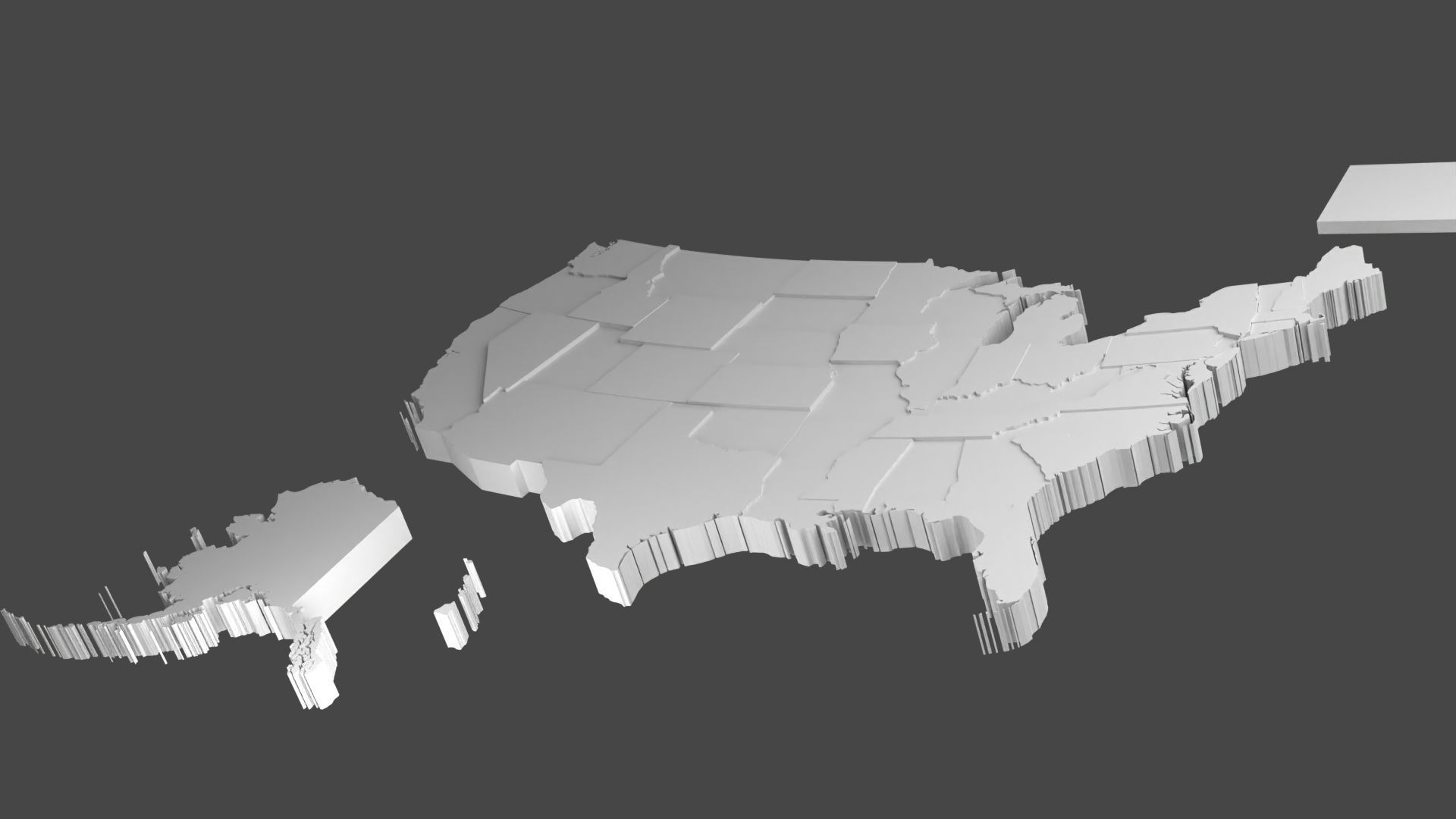 3D model USA MAP VR / AR / low-poly | CGTrader