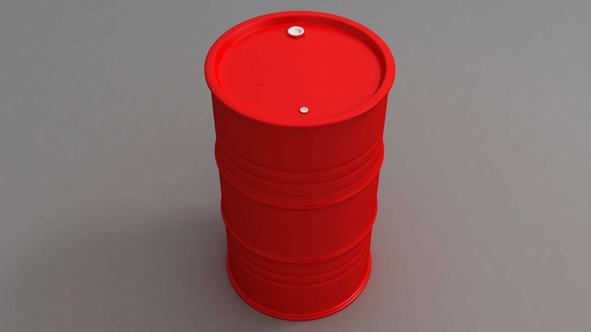 Metal Barrel Clean red 3D model | CGTrader