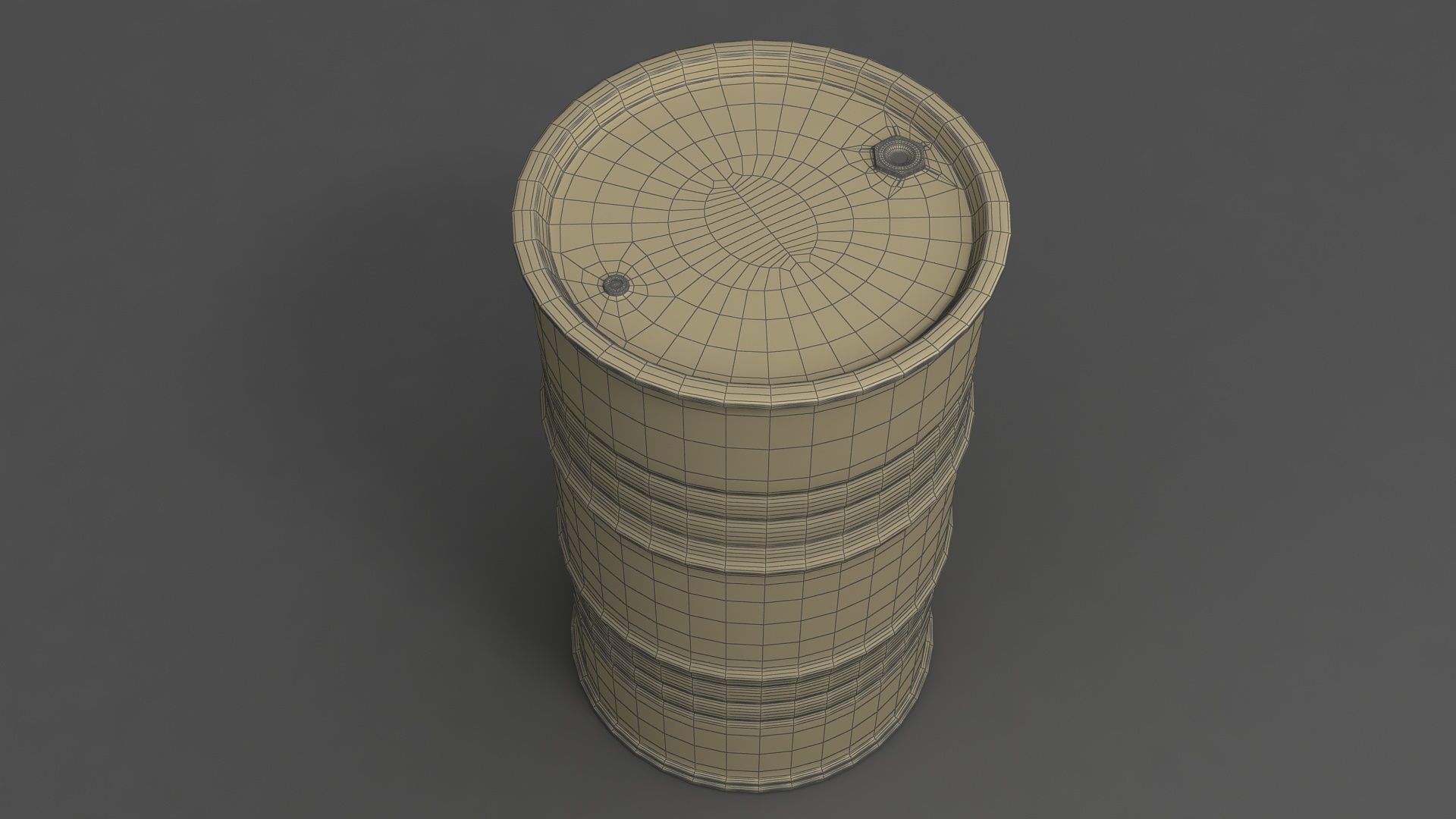 Metal Barrel Clean blue 3D model | CGTrader