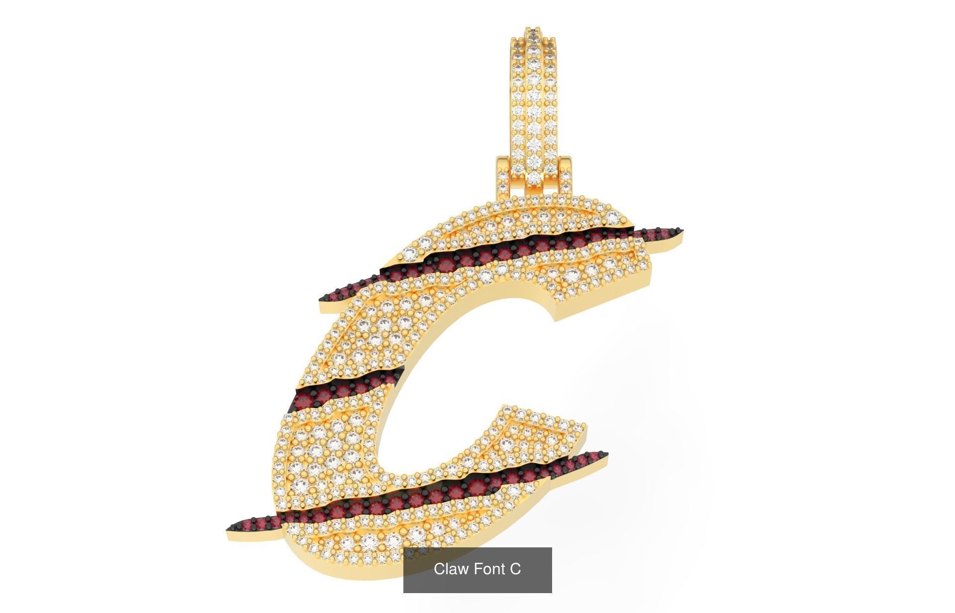 A-Z Tiger Claw Alphabet 3D Model Collection | CGTrader