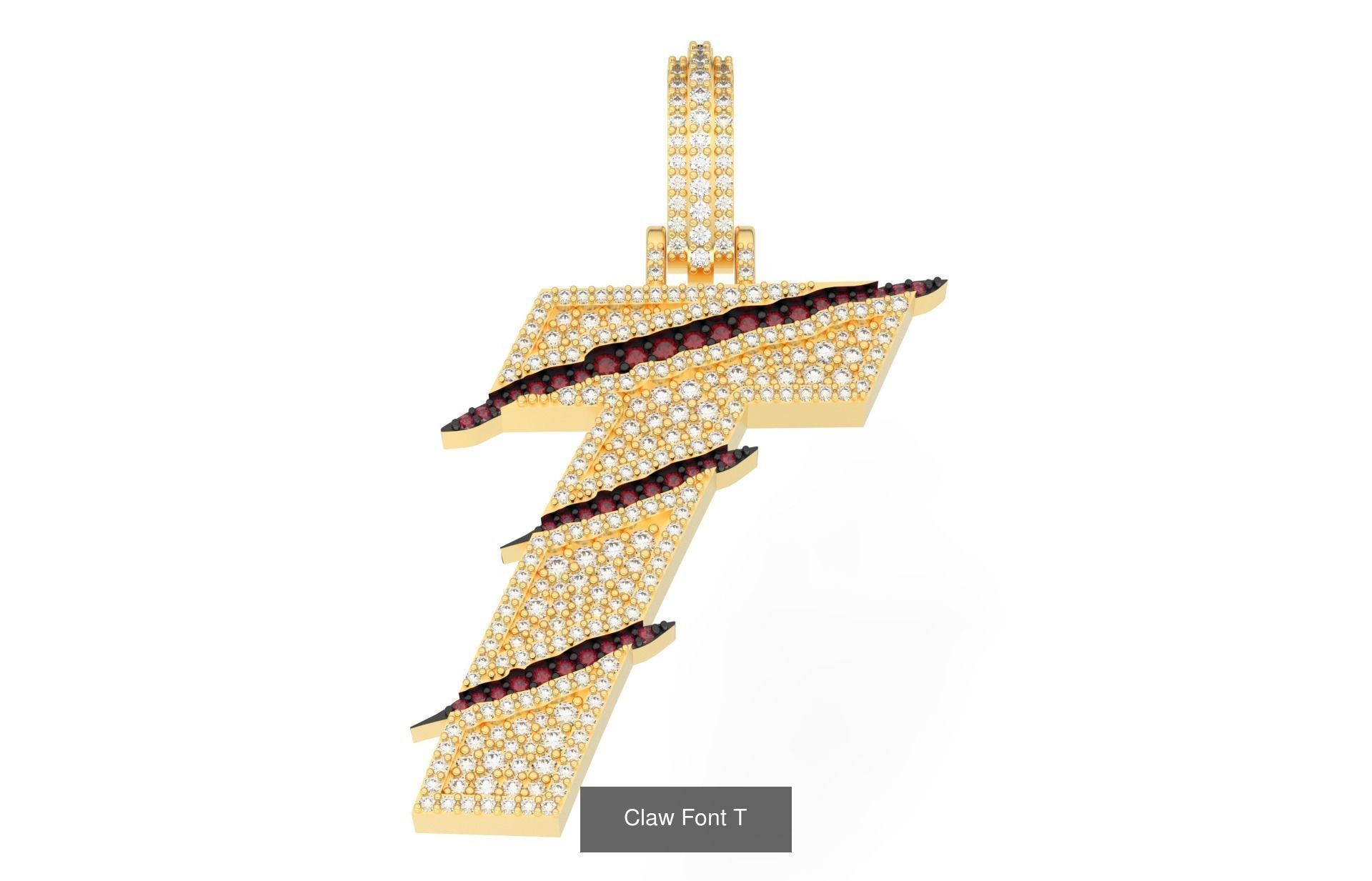 A-Z Tiger Claw Alphabet 3D Model Collection | CGTrader