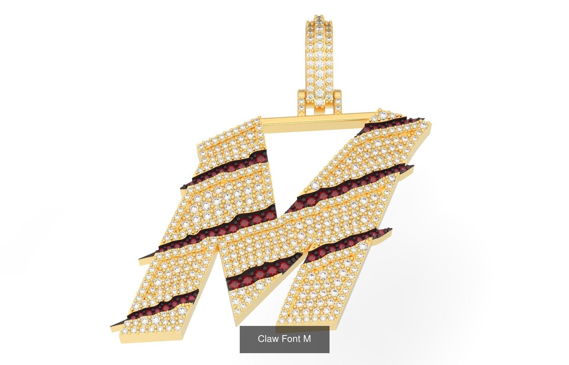 A-Z Tiger Claw Alphabet 3D Model Collection | CGTrader