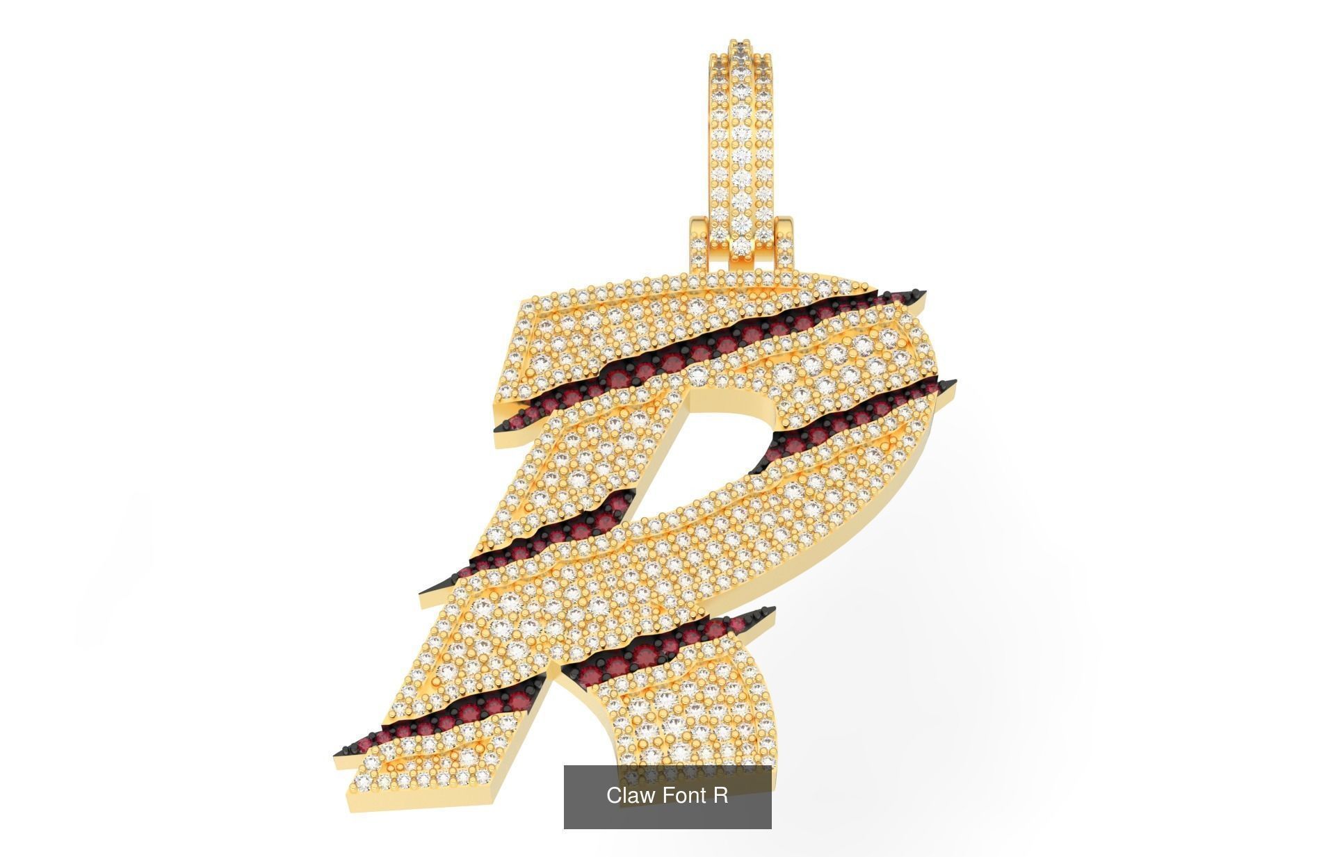 A-Z Tiger Claw Alphabet 3D Model Collection | CGTrader