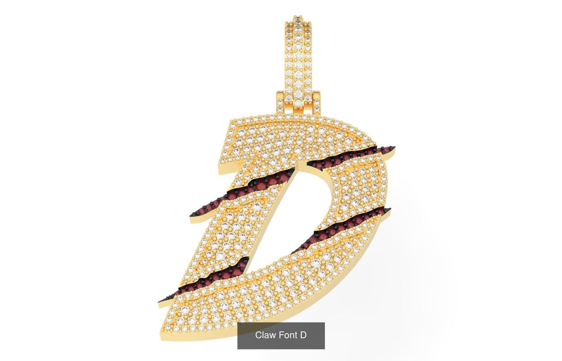 A-Z Tiger Claw Alphabet 3D Model Collection | CGTrader