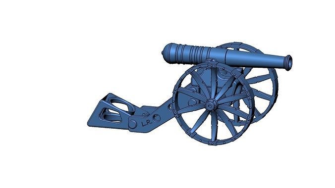 large cannon 3D model 3D printable | CGTrader
