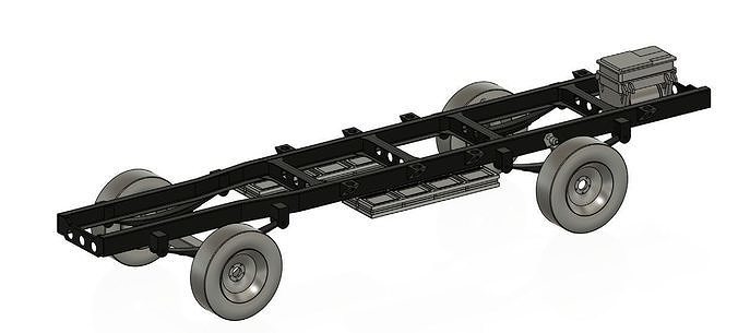 Chassis electric bus 3D model | CGTrader