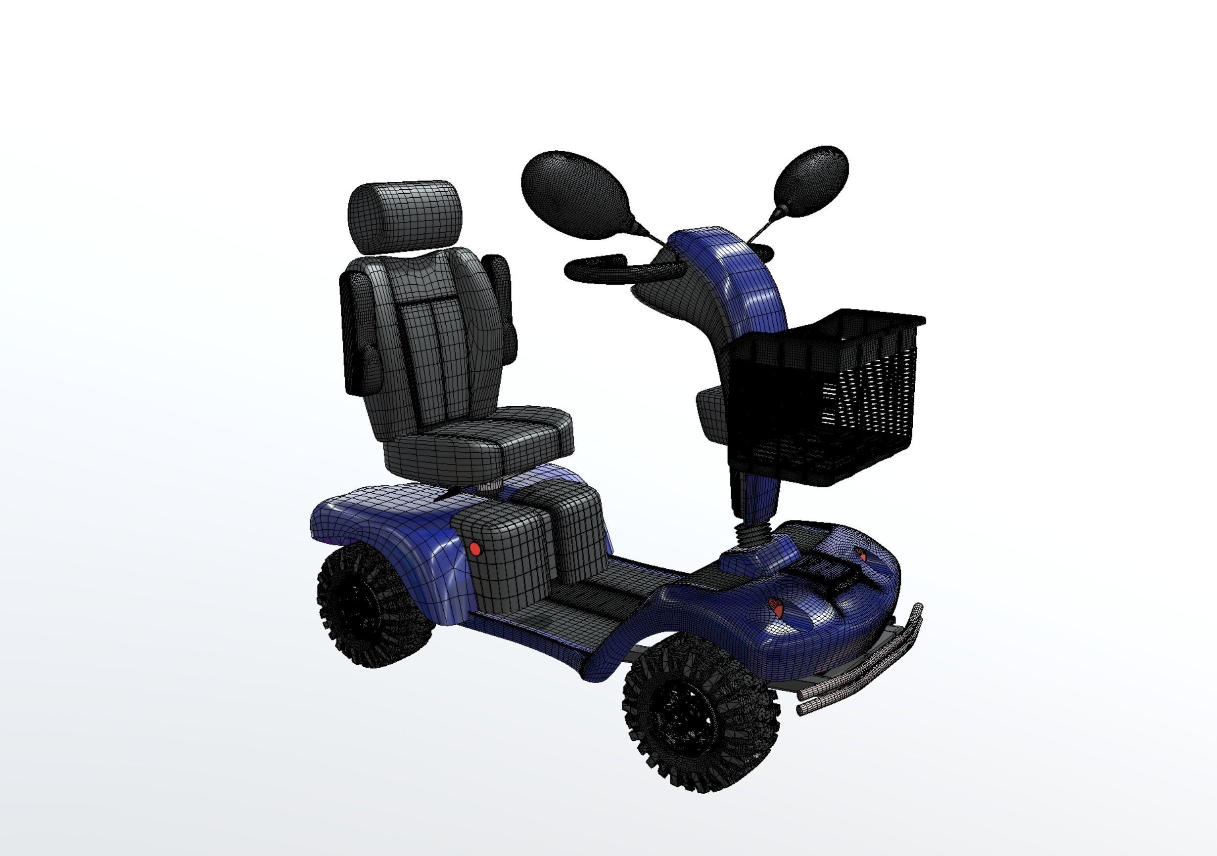 Electric Mobility Scooter 3D model | CGTrader