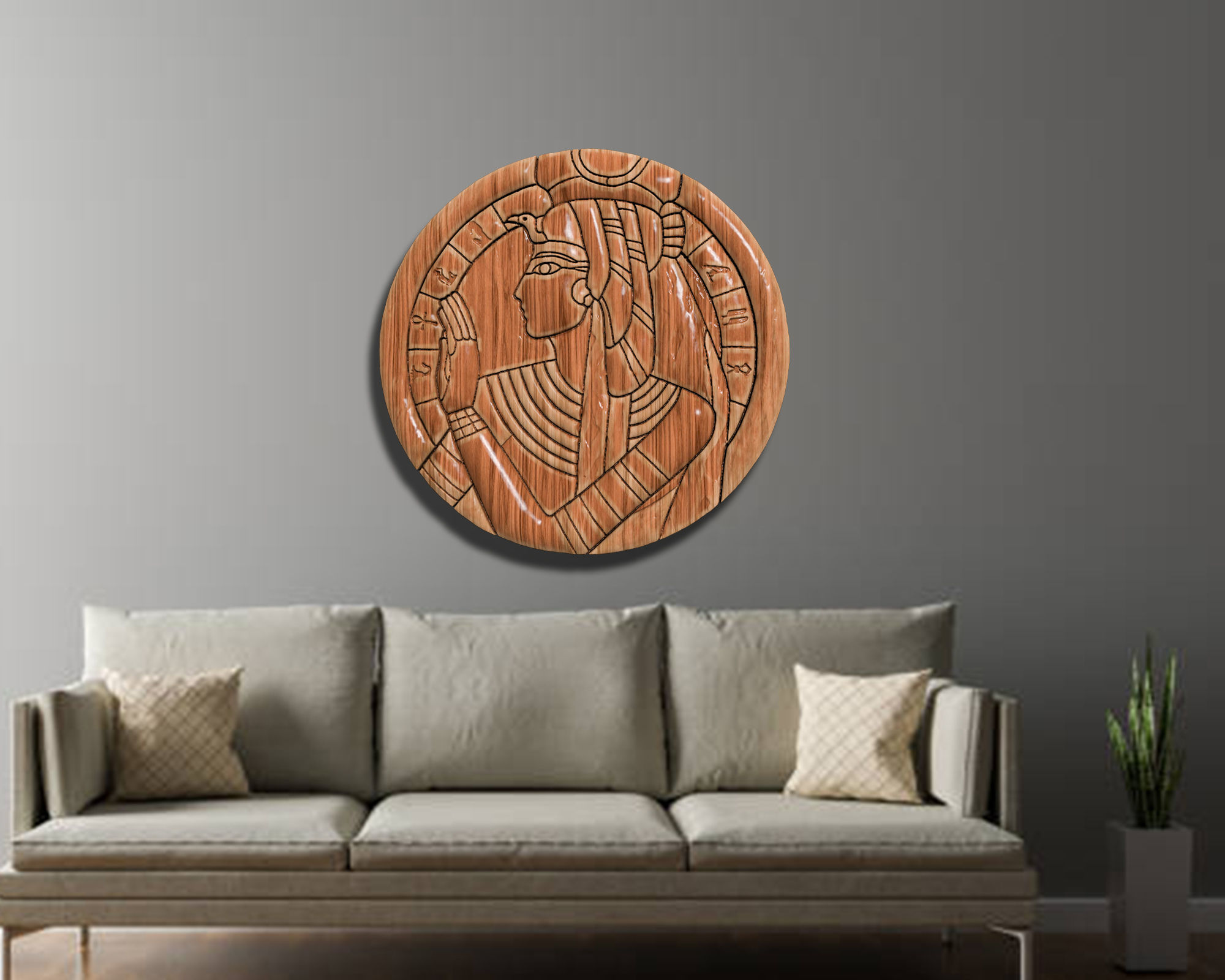 CLEOPATRA Queen STL Reliefs for CNC Router 3D model 3D printable | CGTrader