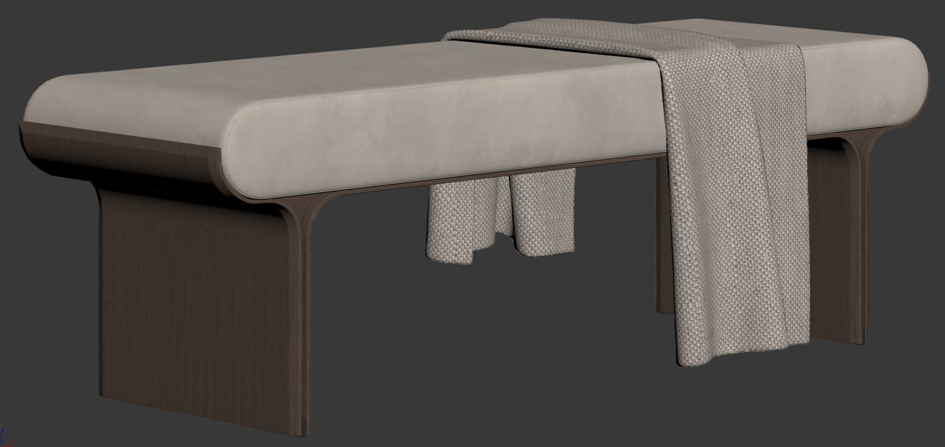 Stami Bench By Gallotti Radice 3D model | CGTrader