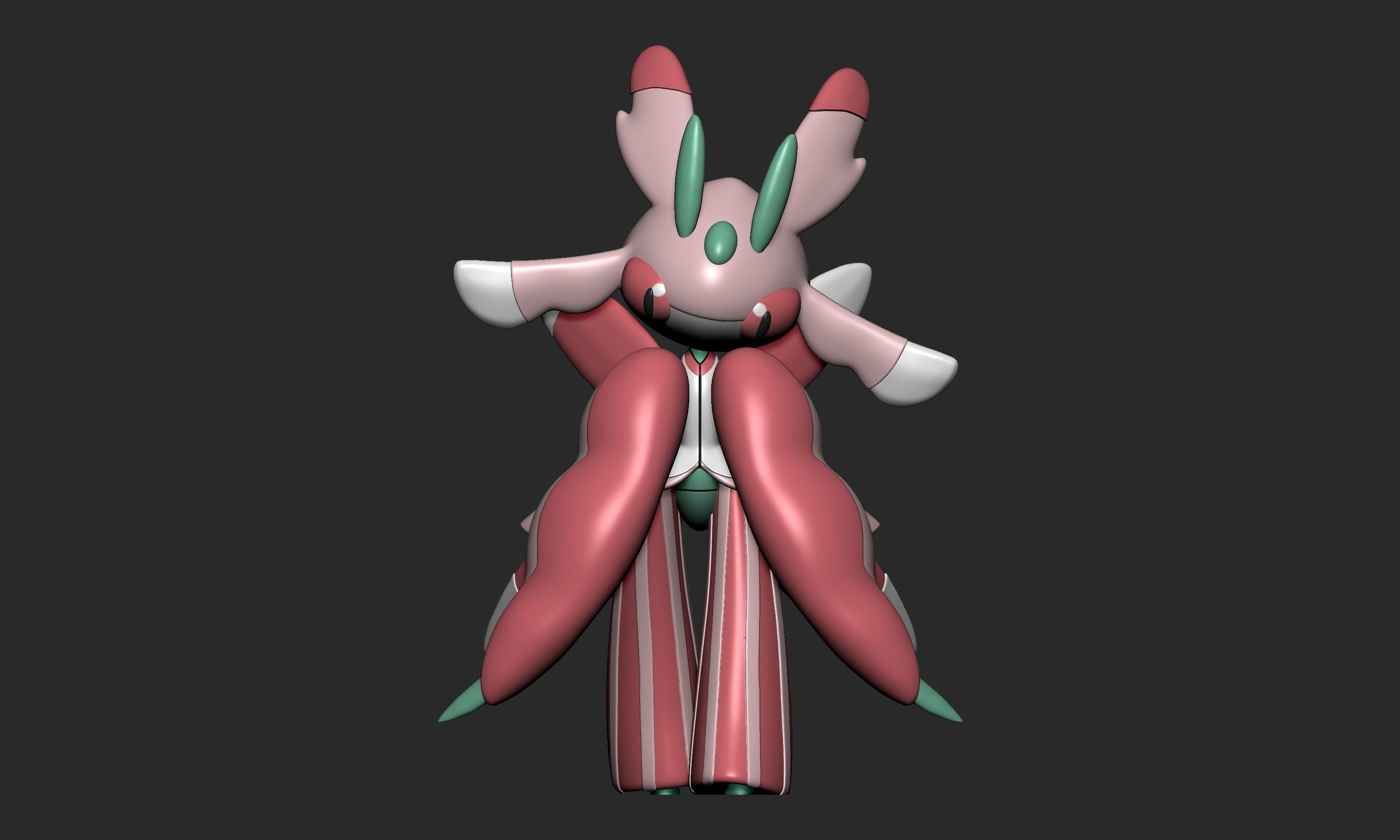 Pokemon - Lurantis with 2 poses 3D model 3D printable | CGTrader