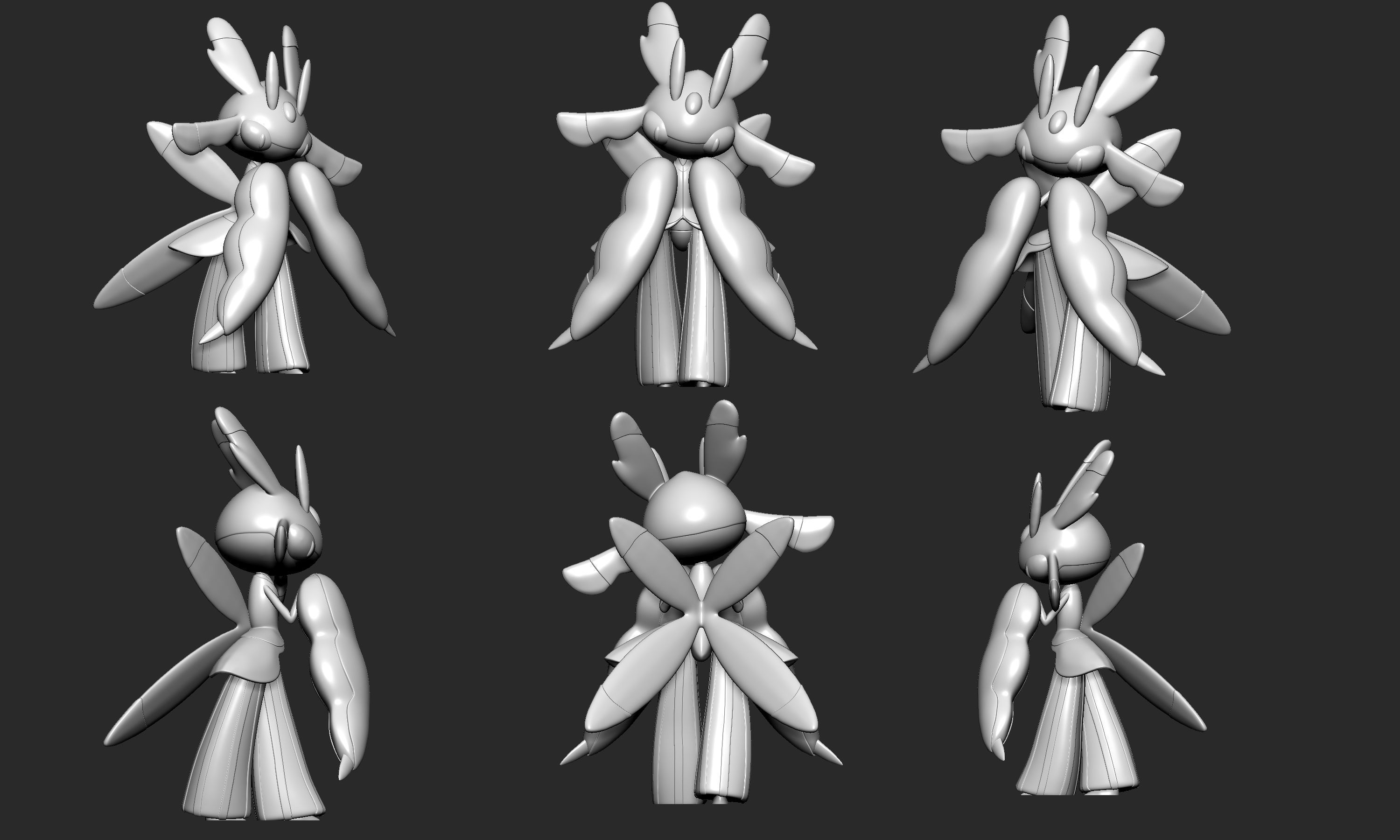 Pokemon - Lurantis with 2 poses 3D model 3D printable | CGTrader