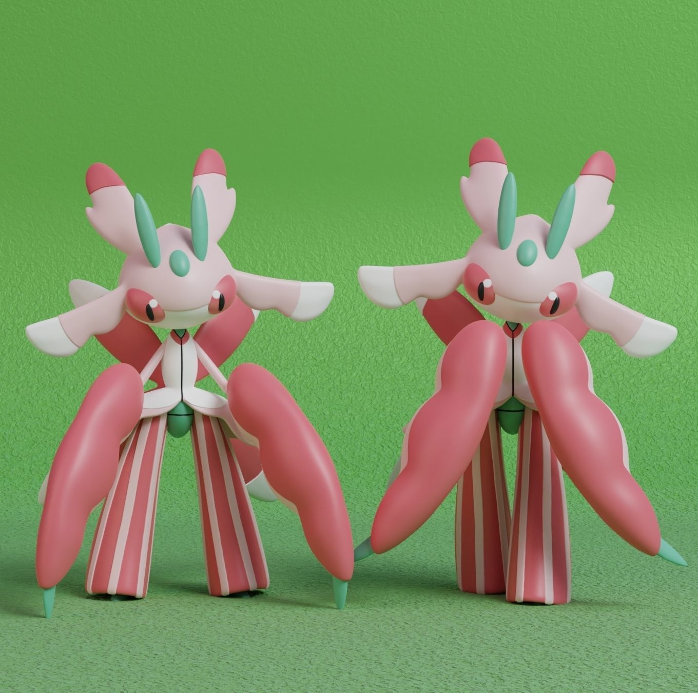 Pokemon - Lurantis with 2 poses 3D model 3D printable | CGTrader