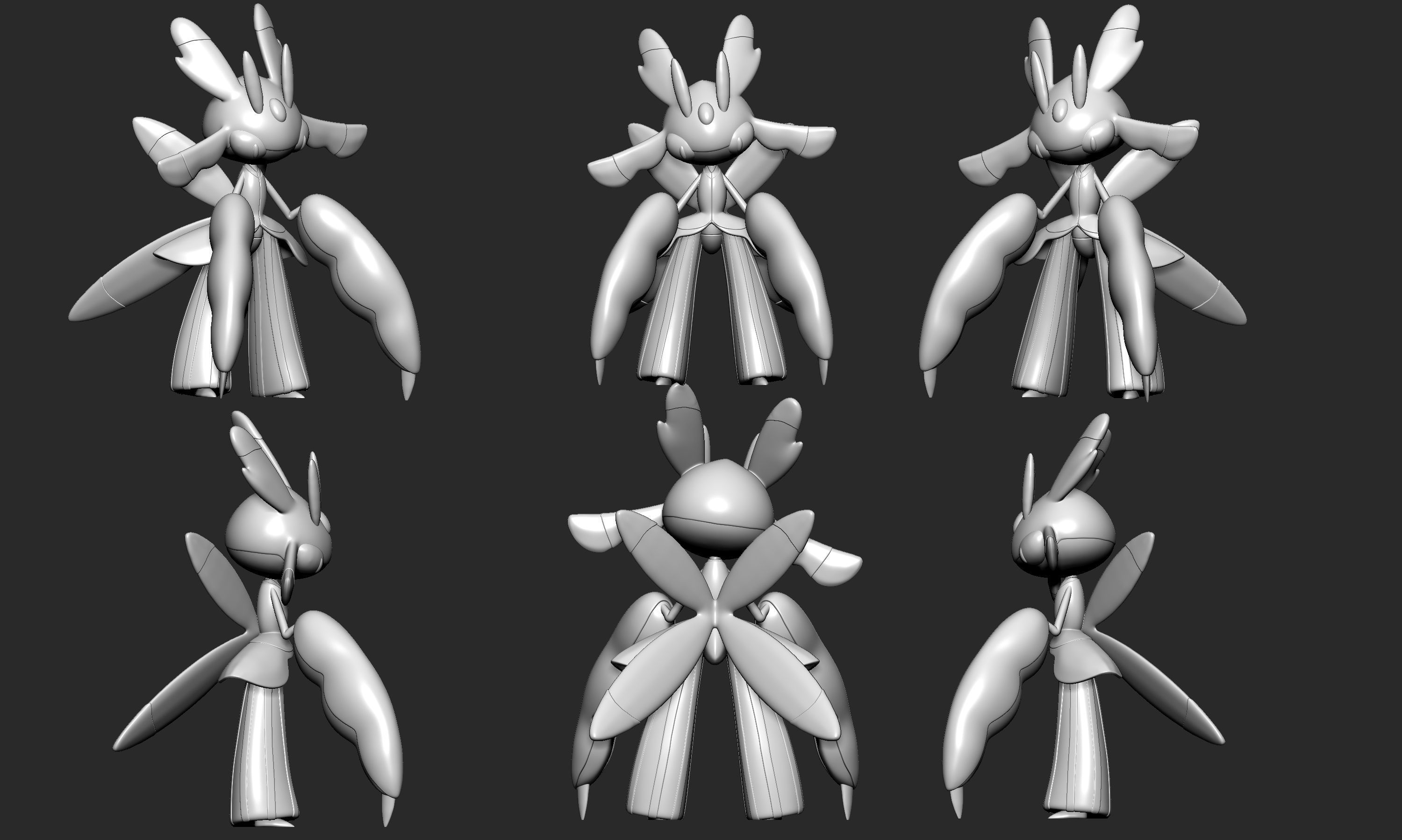 Pokemon - Lurantis with 2 poses 3D model 3D printable | CGTrader