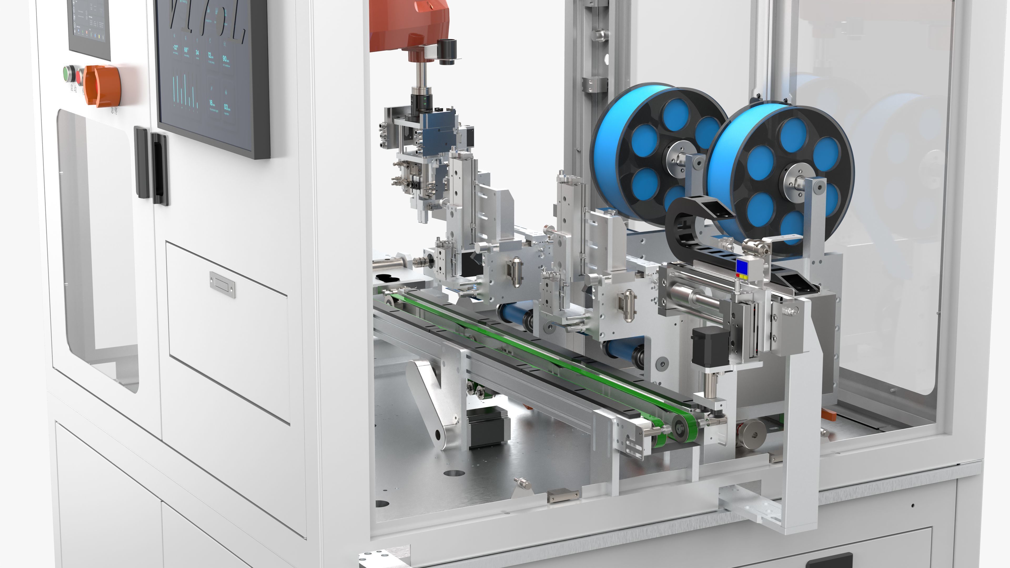 Automatic Double Feeder Labeling Machine 3D model | CGTrader