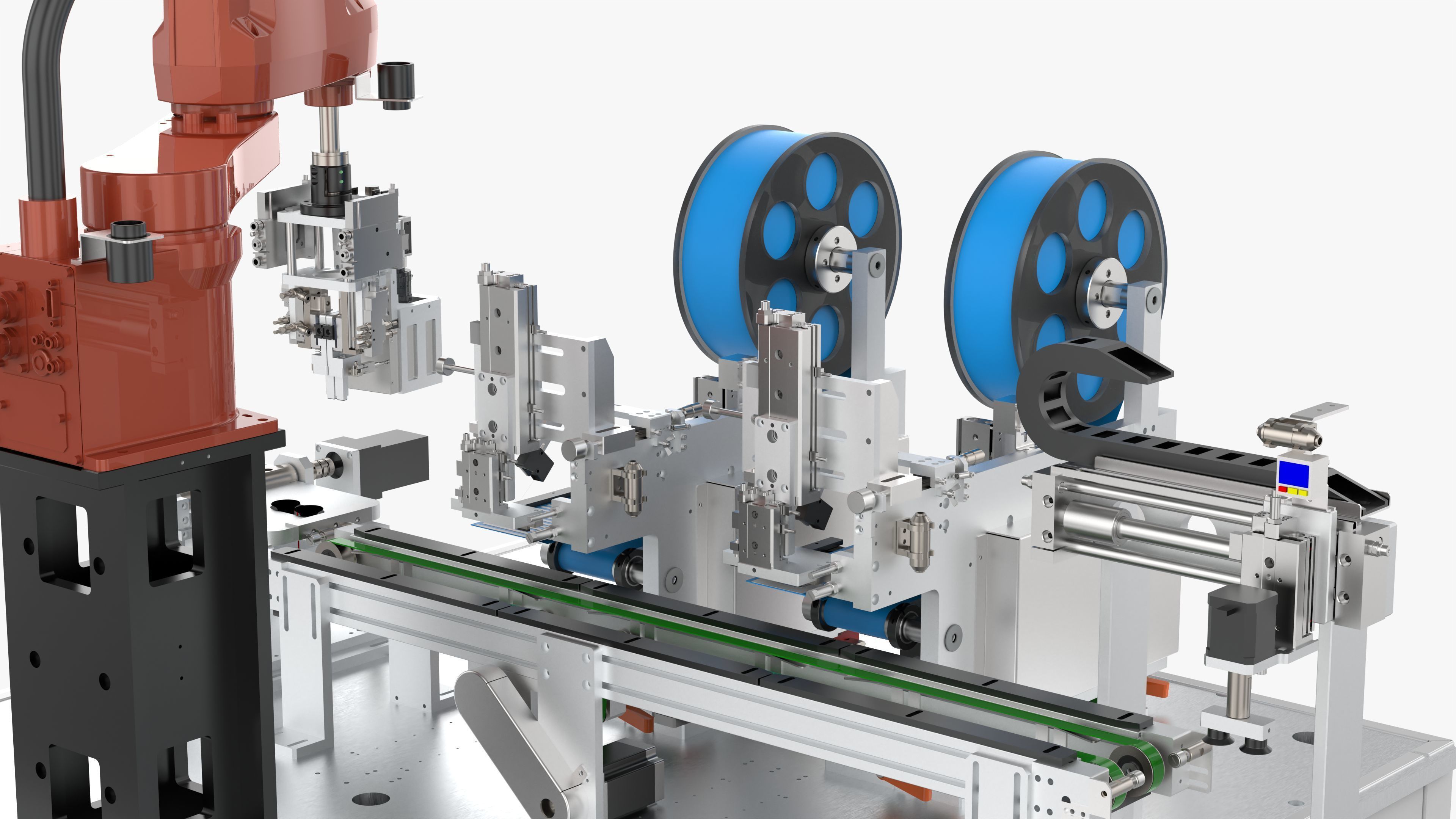 Automatic Double Feeder Labeling Machine 3D model | CGTrader