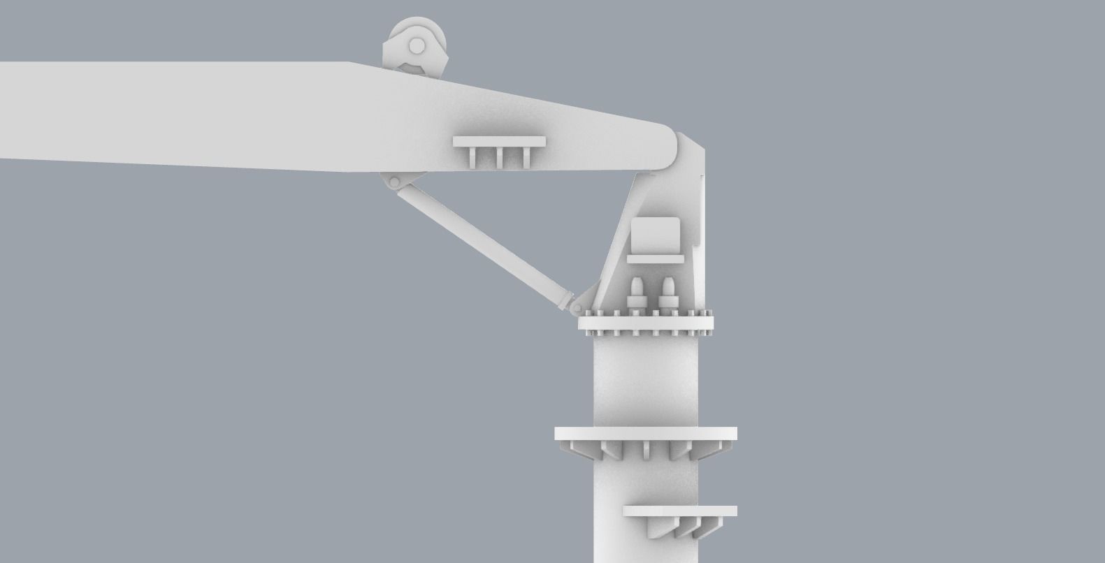 3D model LNG Ships Deck Crane 2 VR / AR / low-poly | CGTrader