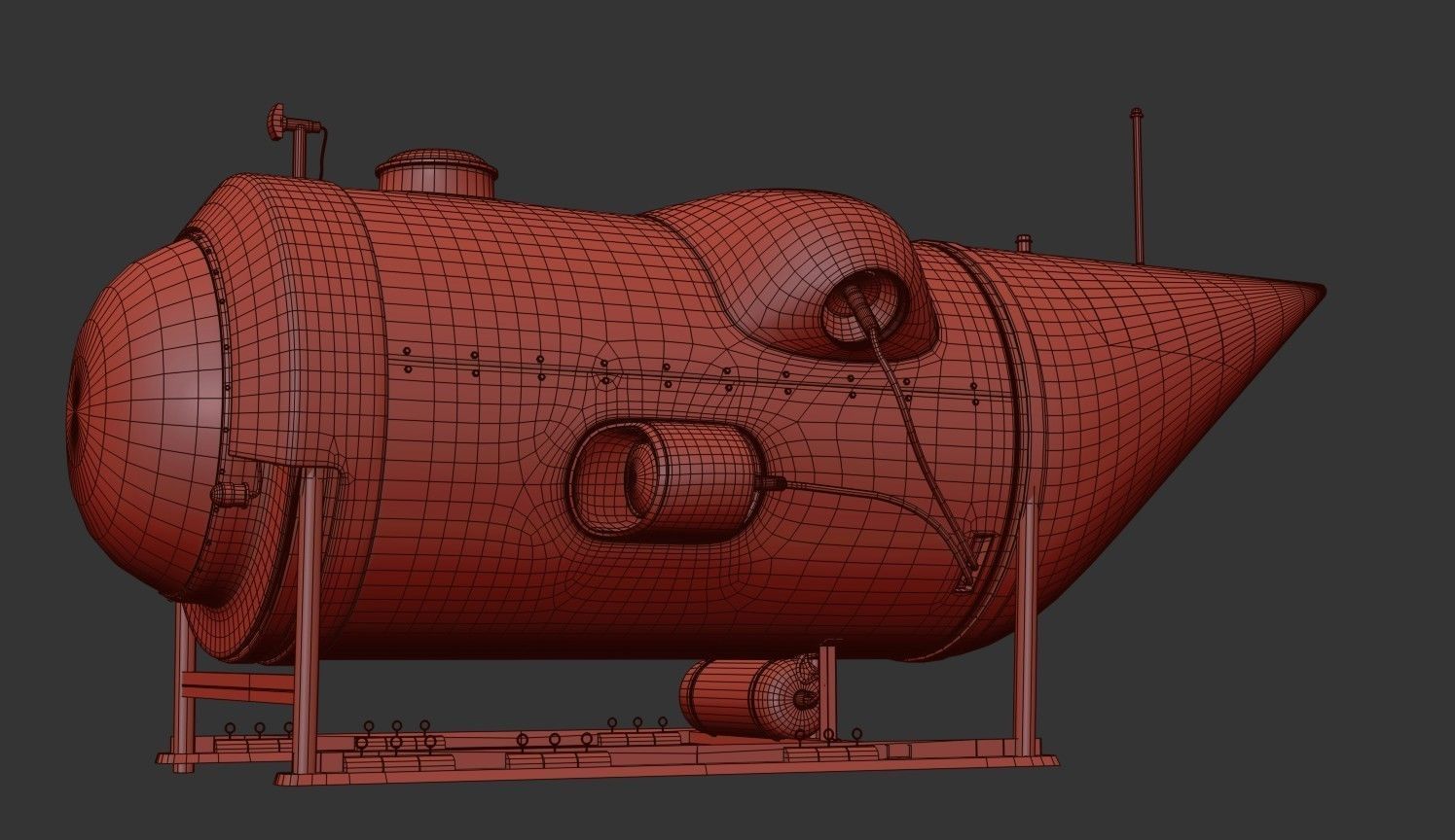 3D model Ocean Gate Submarine VR / AR / low-poly | CGTrader