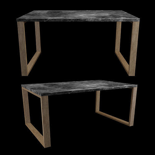 Marble table 3D model | CGTrader