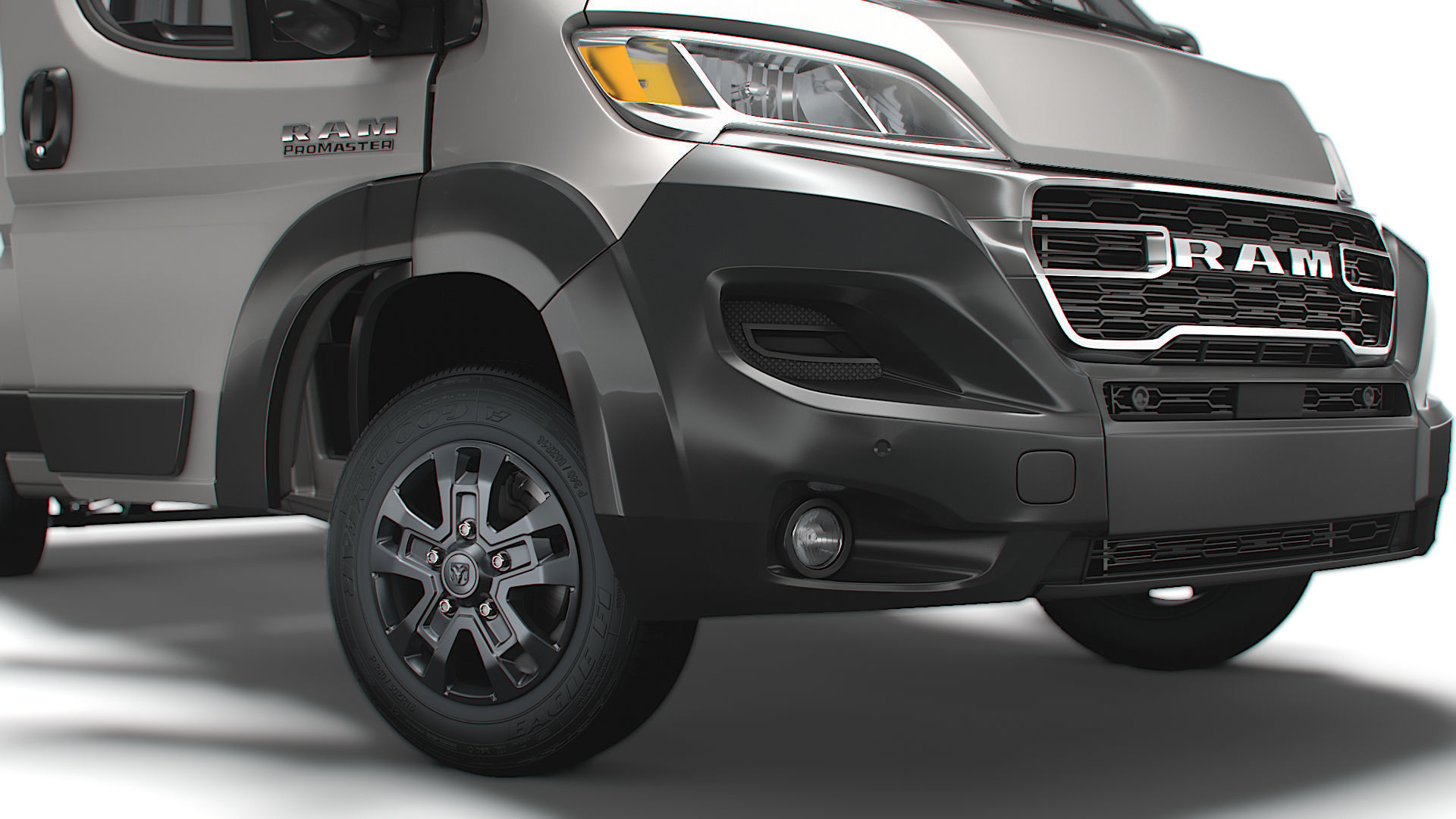 RAM Promaster Crew Cab Truck HQInterior 2023 3D model | CGTrader