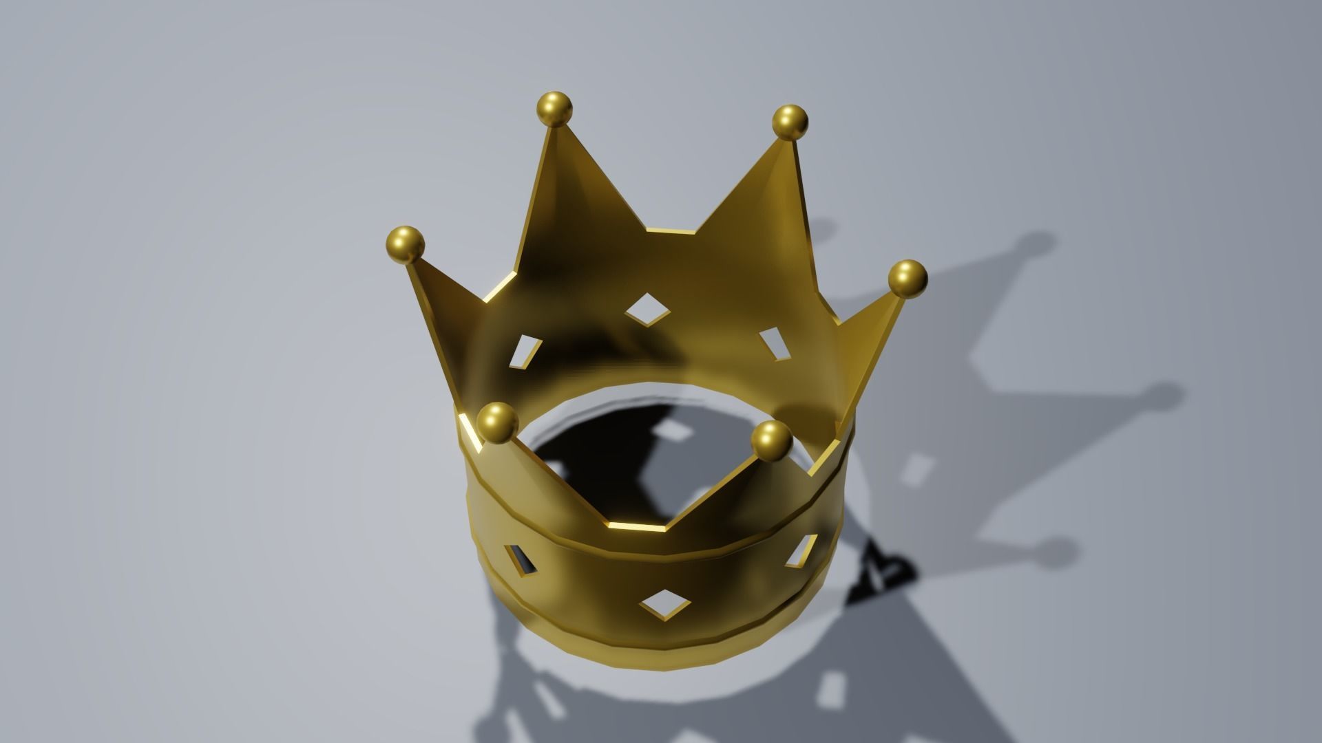 Low Poly Crown free VR / AR / low-poly 3D model | CGTrader