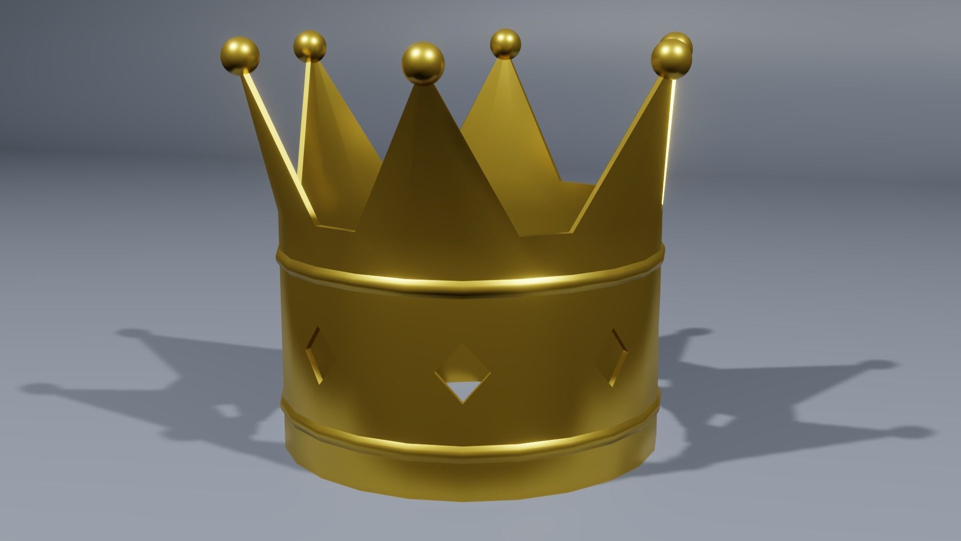 Low Poly Crown free VR / AR / low-poly 3D model | CGTrader