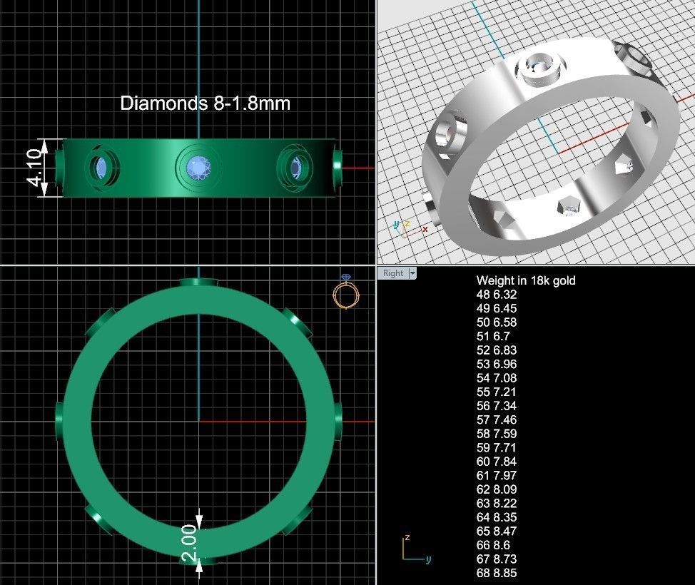 Wedding ring screw 3D model 3D printable | CGTrader