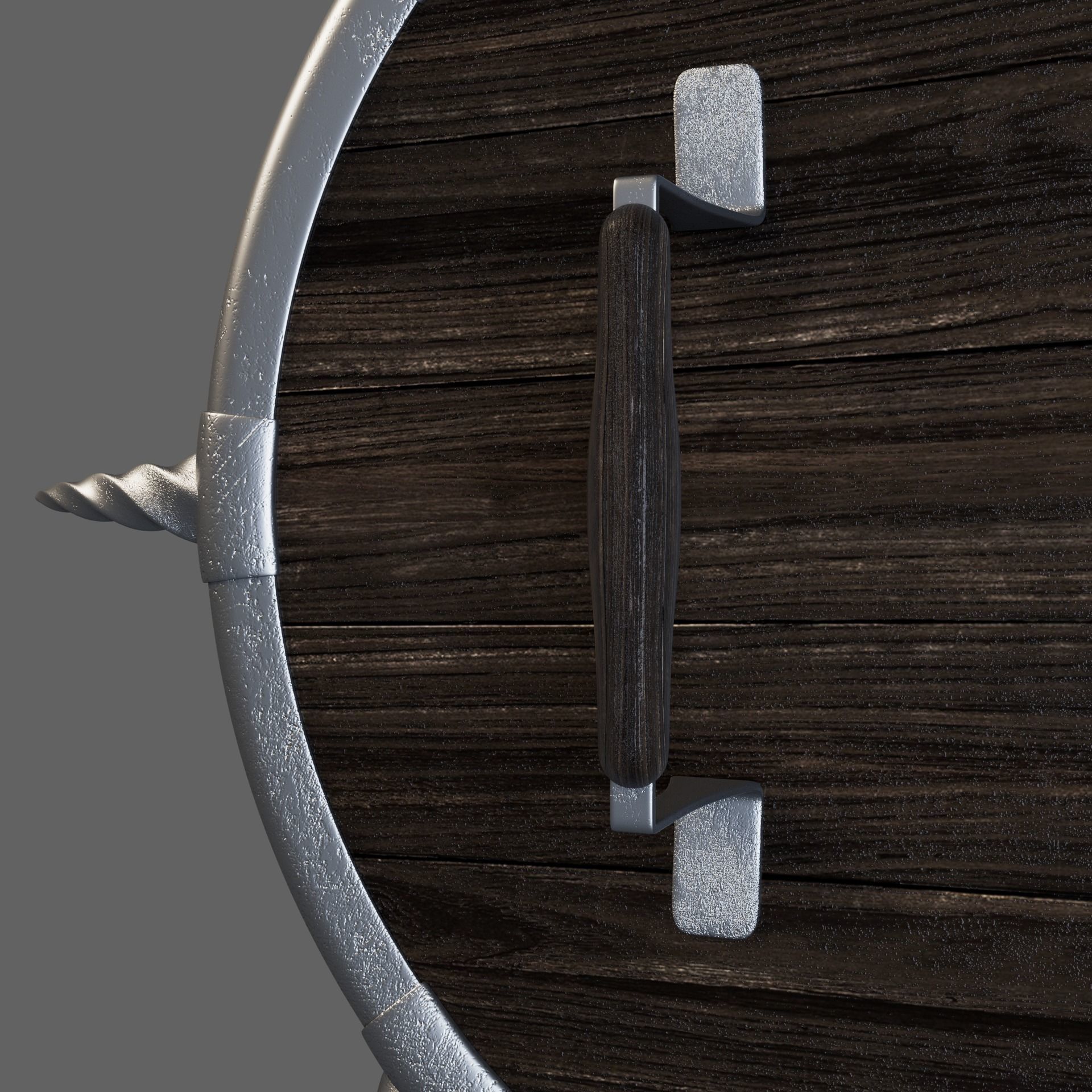 Fantasy Metal Shield 3D model | CGTrader