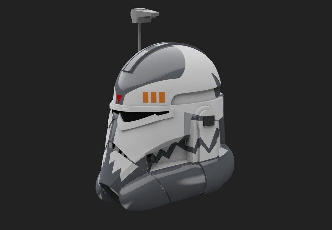 Commander Wolffe Helmet TCW - 3D Print Files STL 3D model 3D printable ...