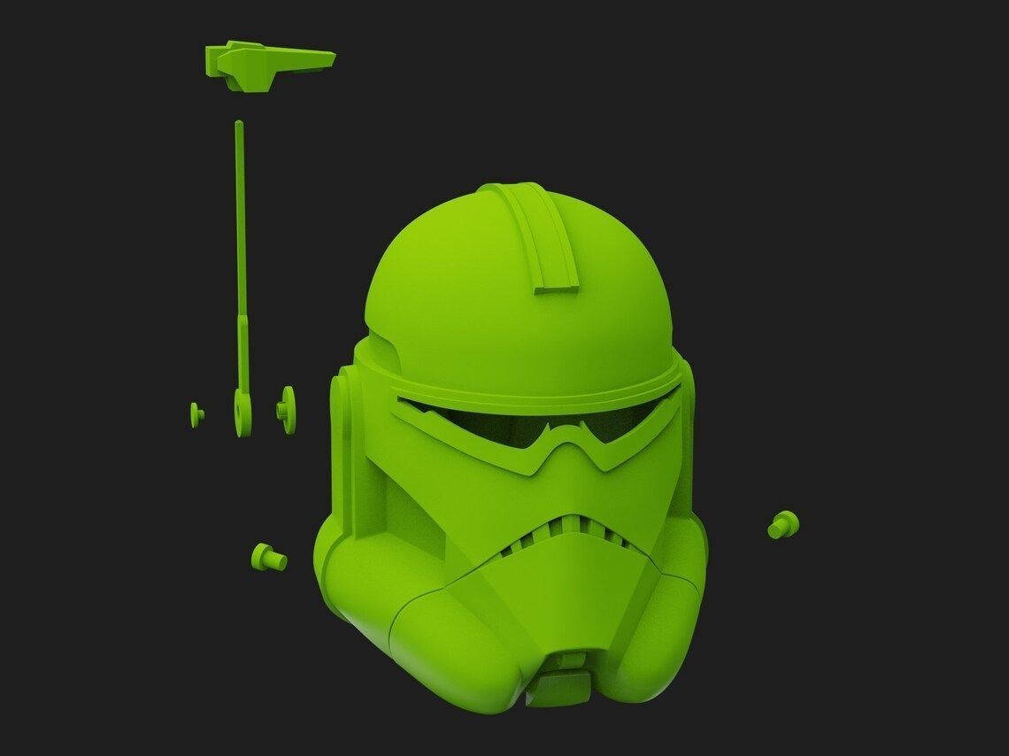 Commander Wolffe Helmet TCW - 3D Print Files STL 3D model 3D printable ...