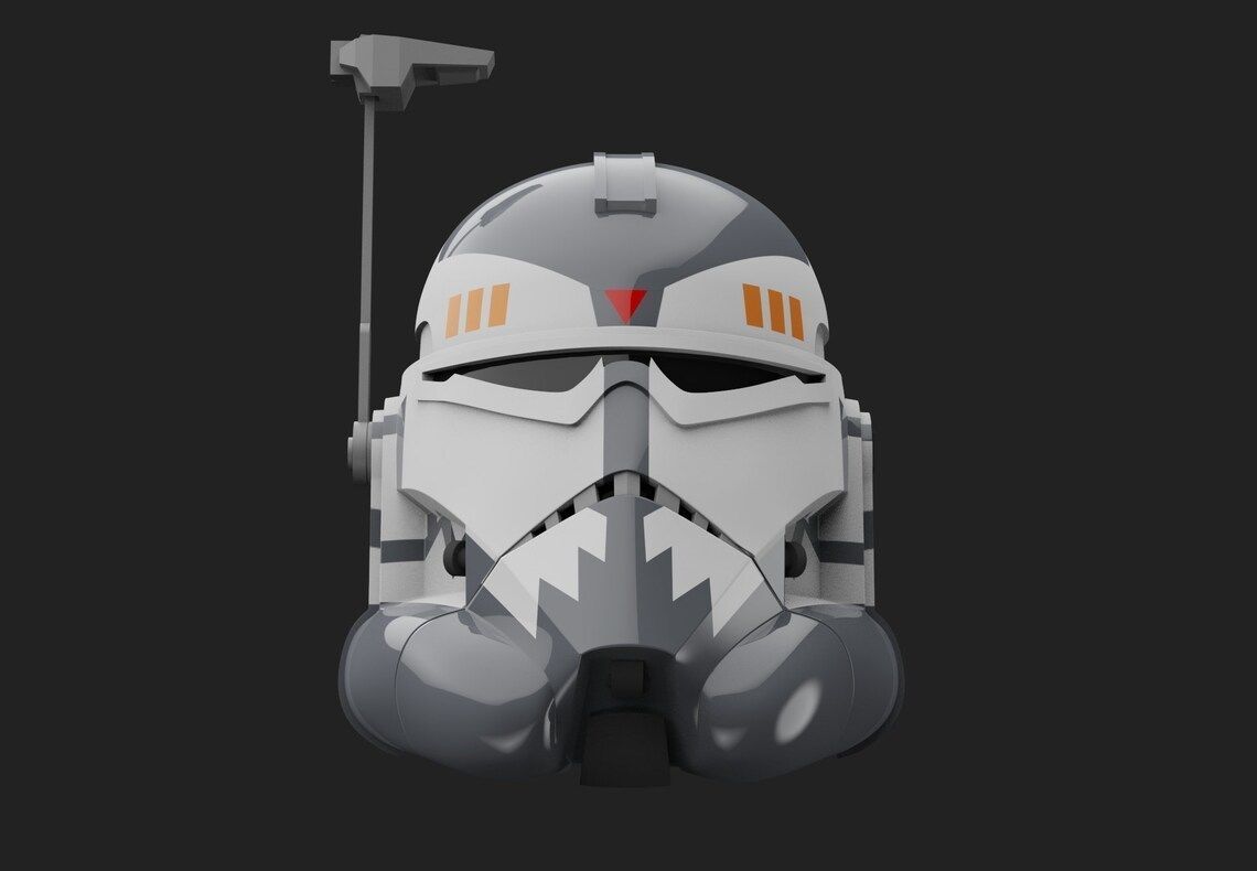 Commander Wolffe Helmet TCW - 3D Print Files STL 3D model 3D printable ...