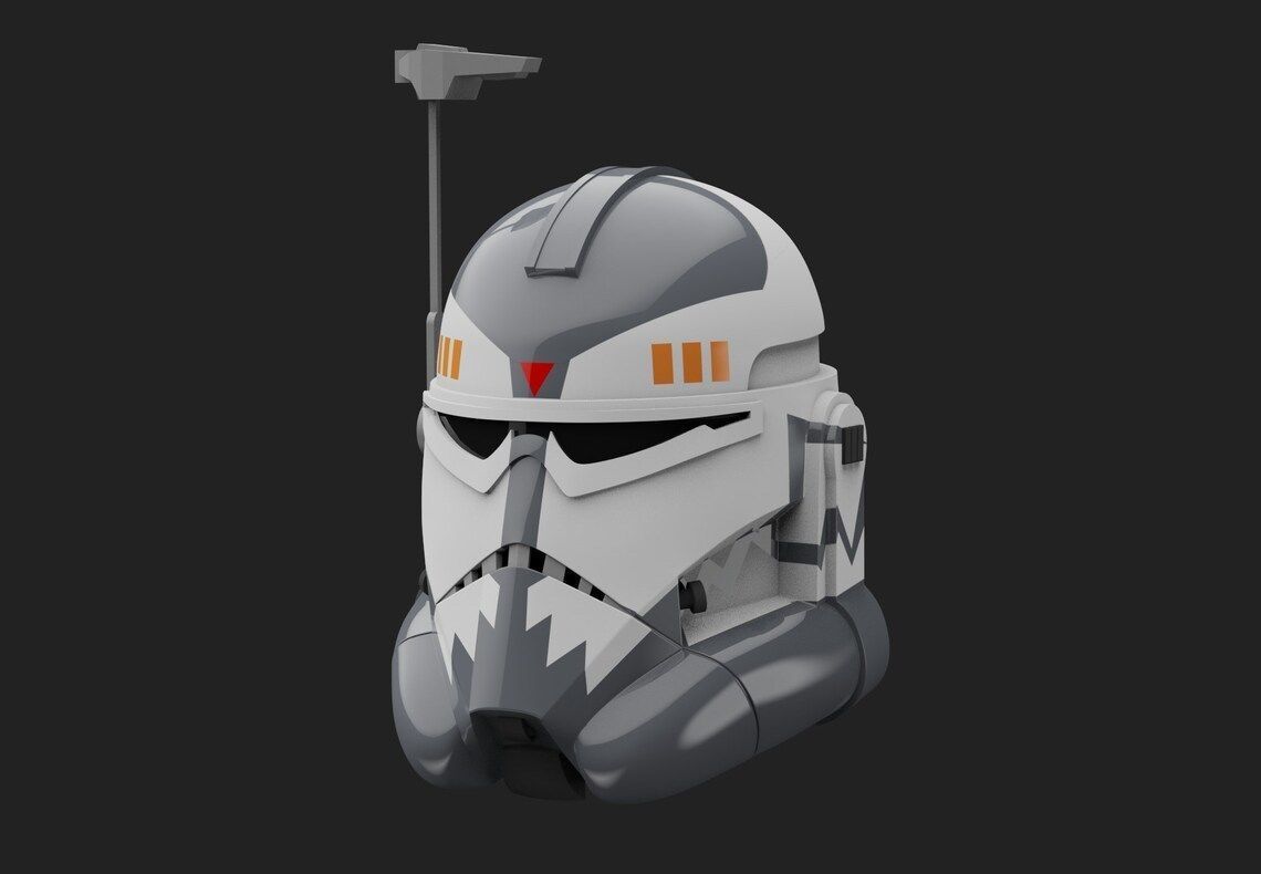 Commander Wolffe Helmet TCW - 3D Print Files STL 3D model 3D printable ...