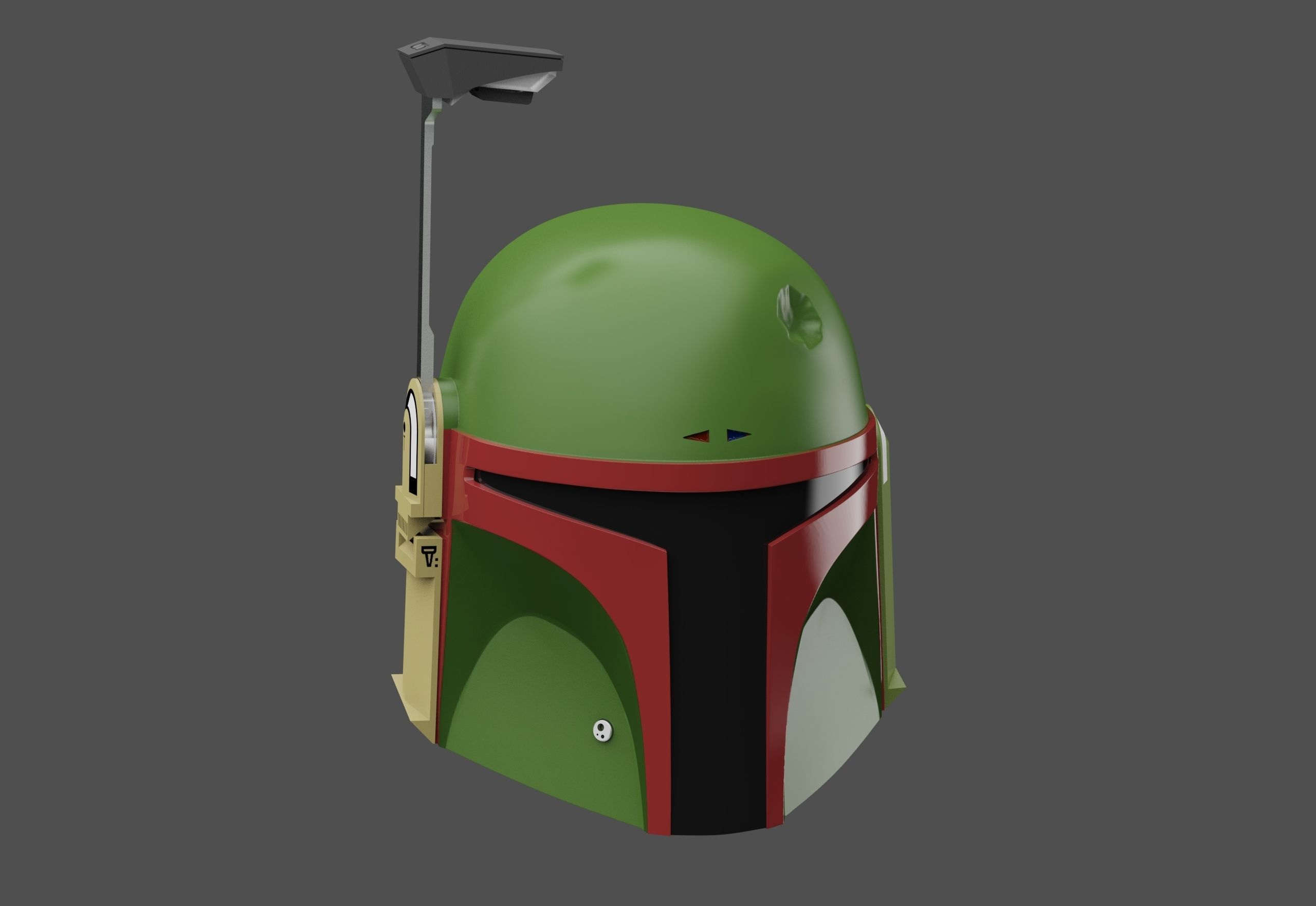 Boba Fett Helmet 3D Print Files STL - The Book Of Boba Fett 3D model 3D ...