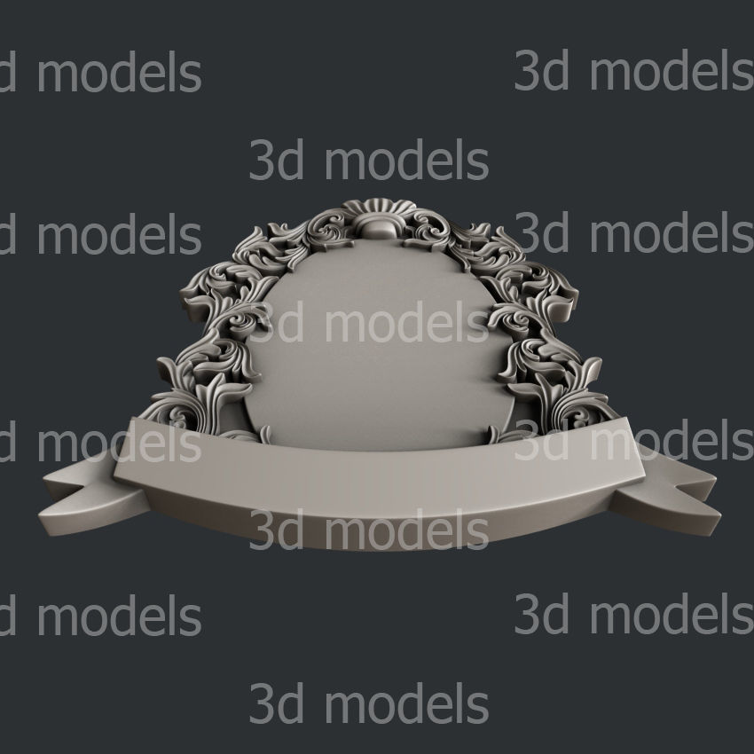 3d STL models for CNC router or 3d printer coat of Arms P440 3D model ...