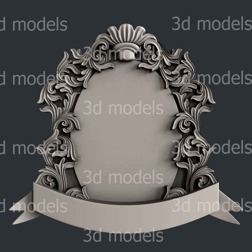 3d STL models for CNC router or 3d printer coat of Arms P440 3D model ...