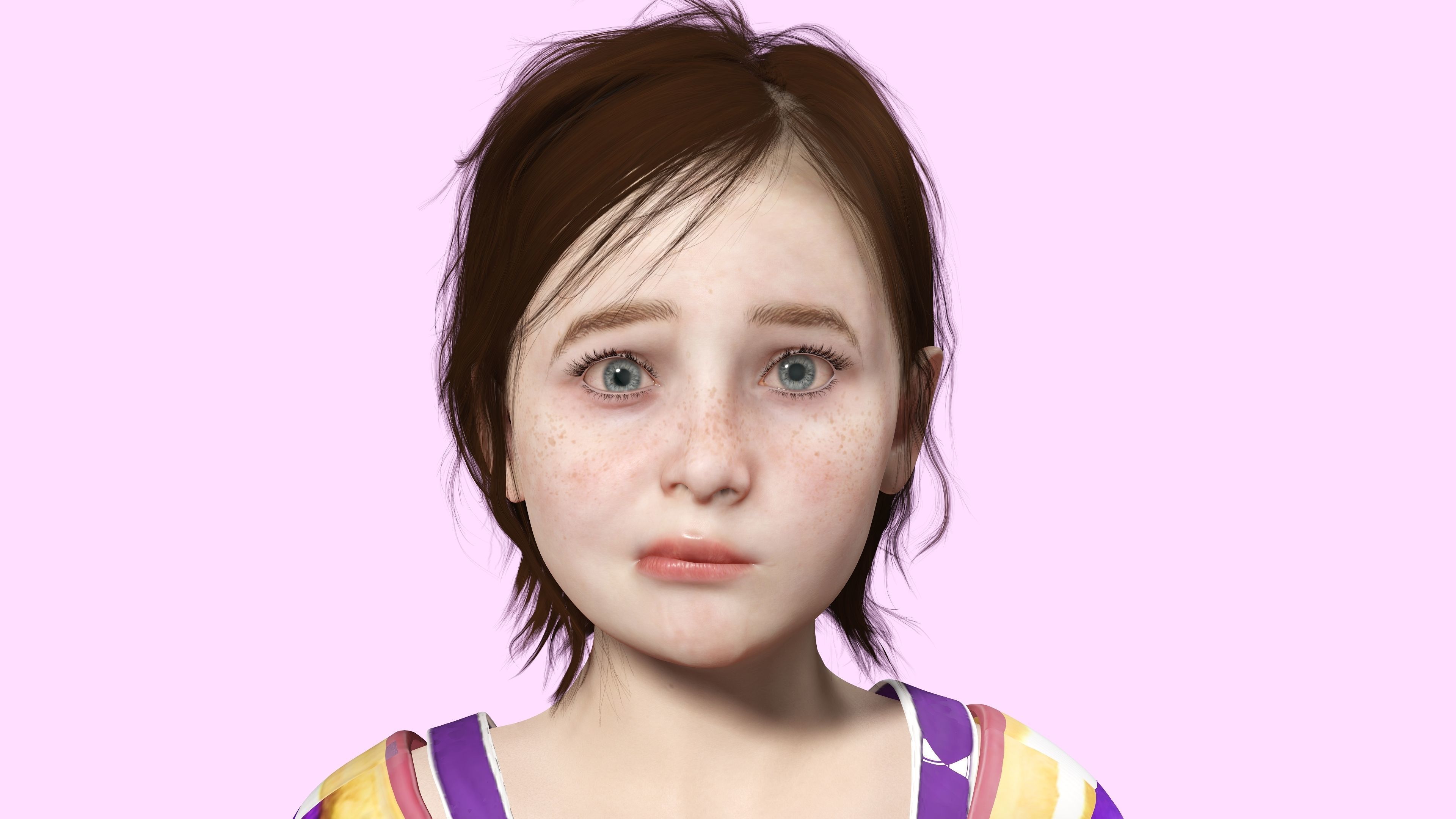 3D model Sophia - little Sunshine VR / AR / low-poly | CGTrader