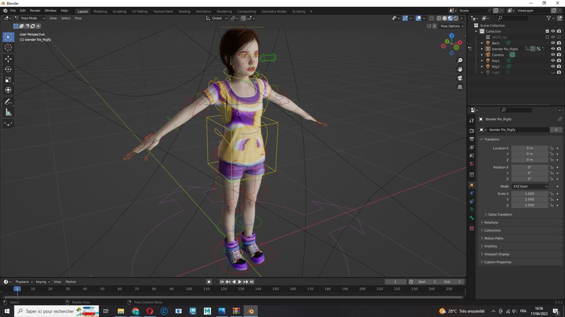 3D model Sophia - little Sunshine VR / AR / low-poly | CGTrader