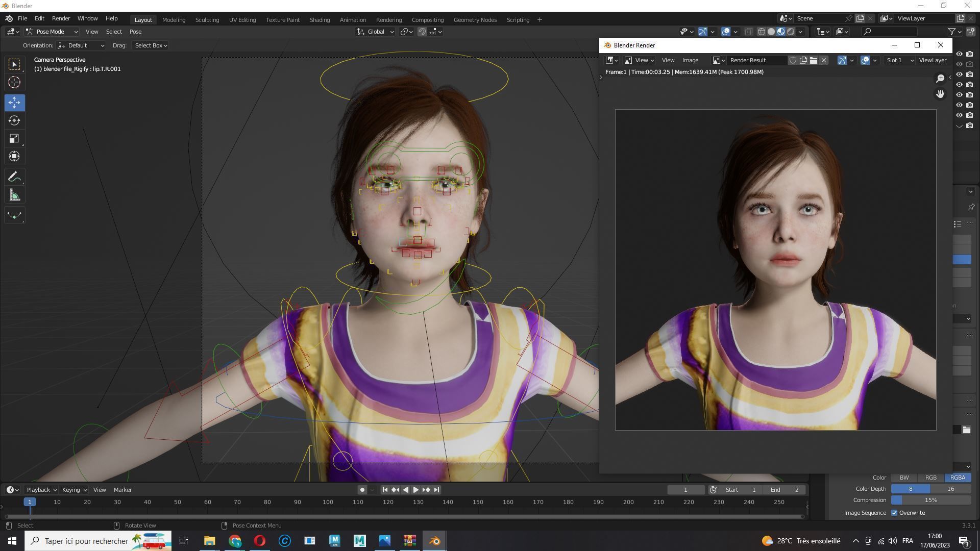 3D model Sophia - little Sunshine VR / AR / low-poly | CGTrader