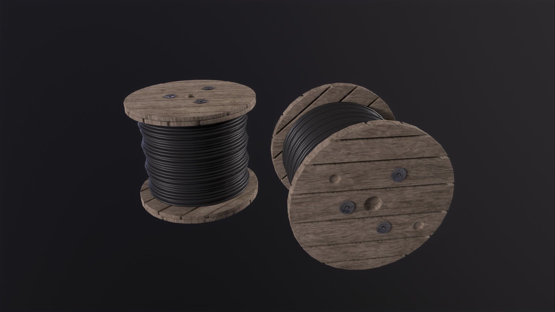 3D model Cable roll 3D Model VR / AR / low-poly | CGTrader