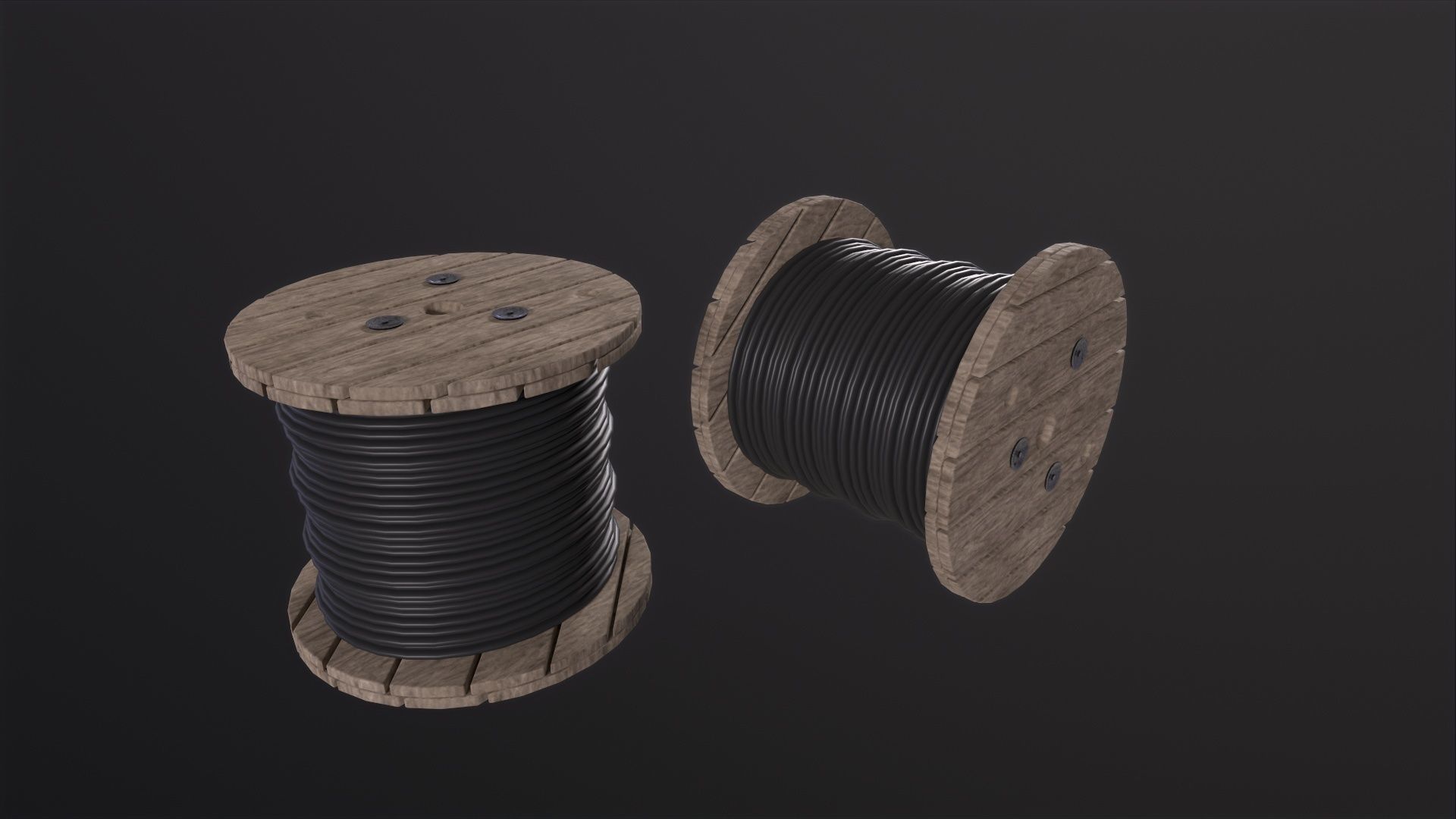 3D model Cable roll 3D Model VR / AR / low-poly | CGTrader