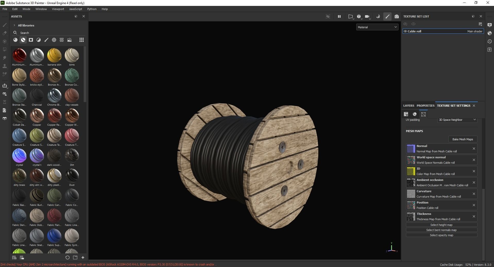 3D model Cable roll 3D Model VR / AR / low-poly | CGTrader