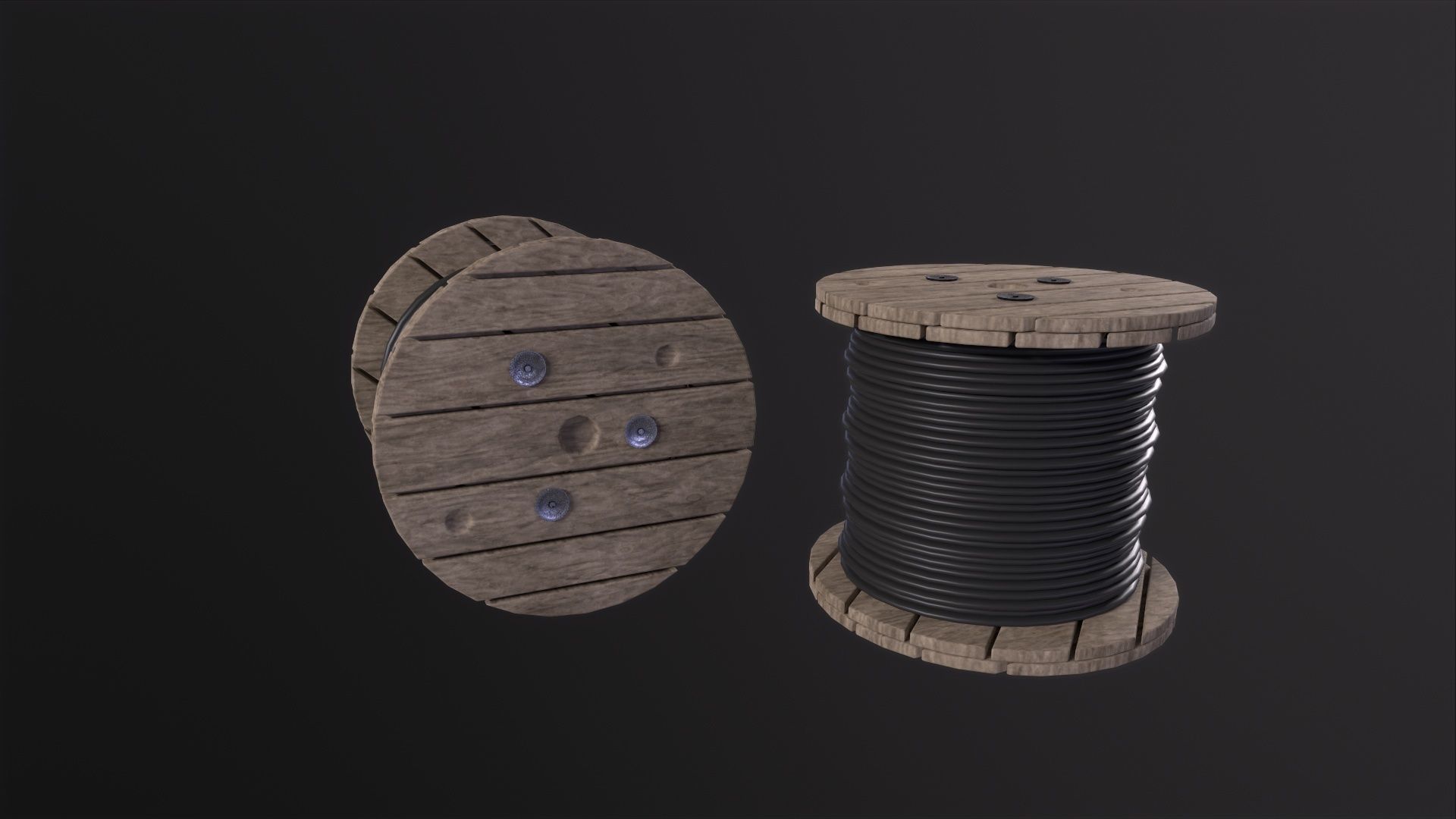 3D model Cable roll 3D Model VR / AR / low-poly | CGTrader