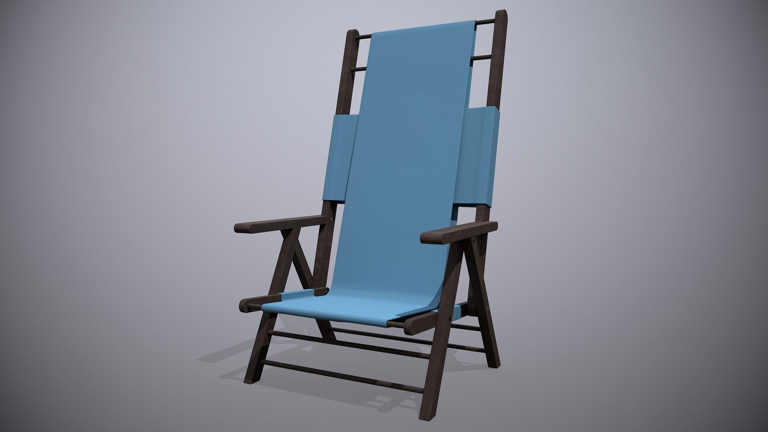 Wooden Foldable Chairs 3D model | CGTrader