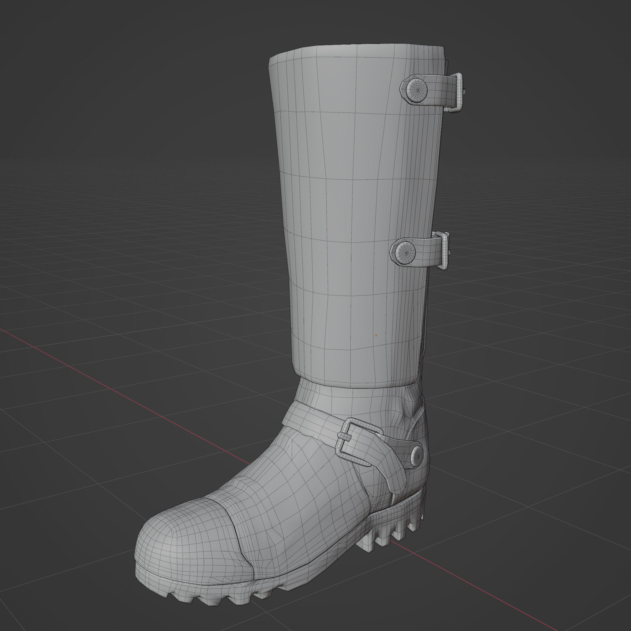 Steel Cap Boot 3D model | CGTrader