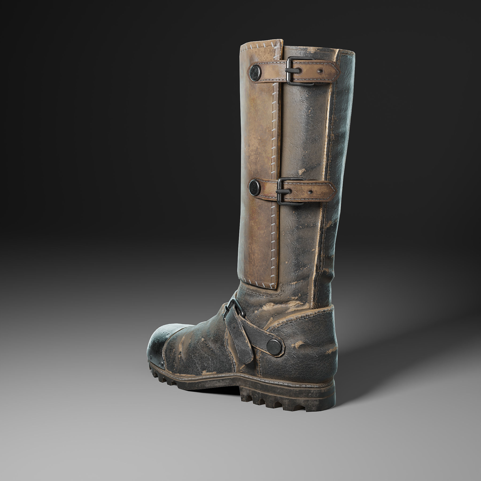 Steel Cap Boot 3D model | CGTrader